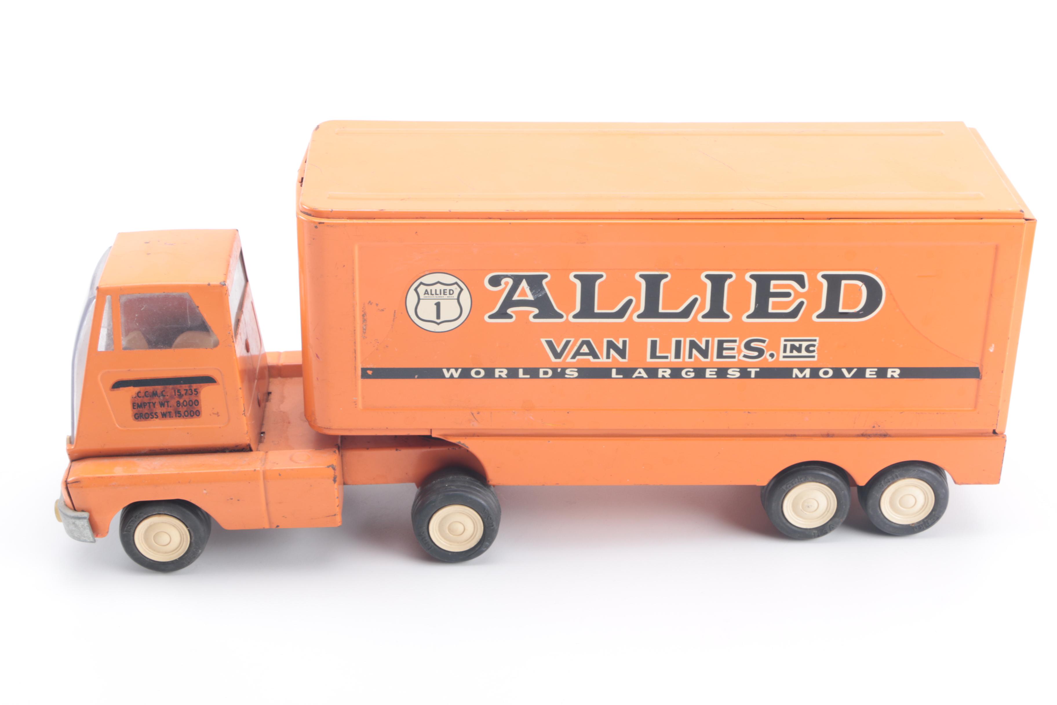 1970s Tonka Allied Van Lines Pressed Steel Moving Truck | EBTH