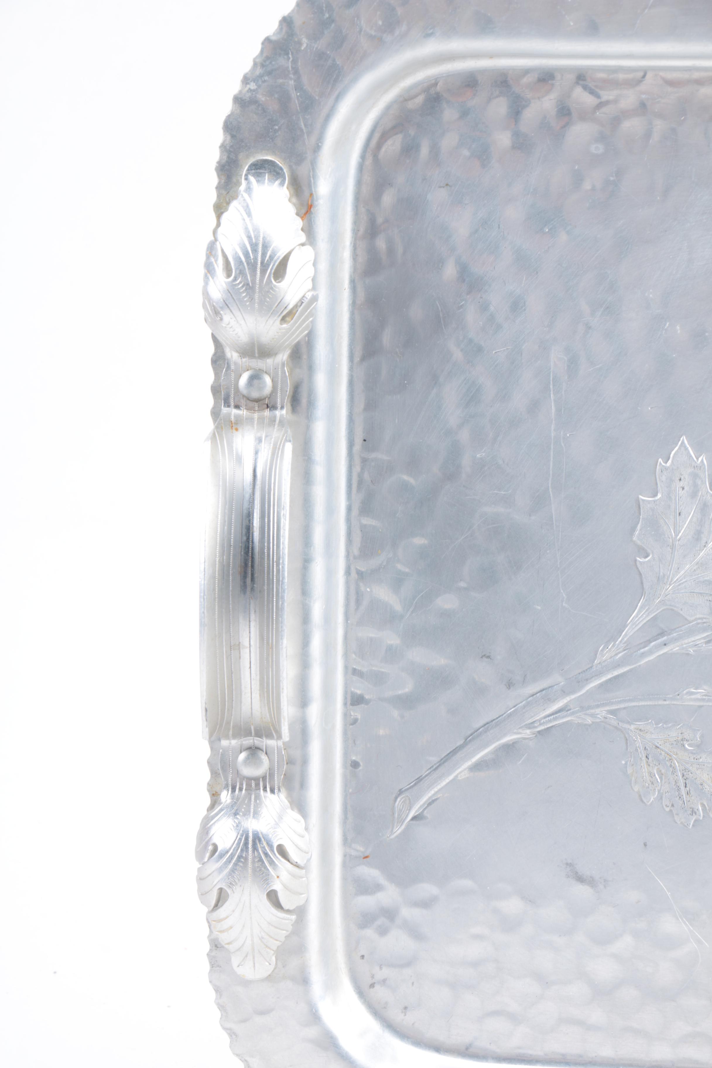 Assortment of Metal Serving Trays | EBTH