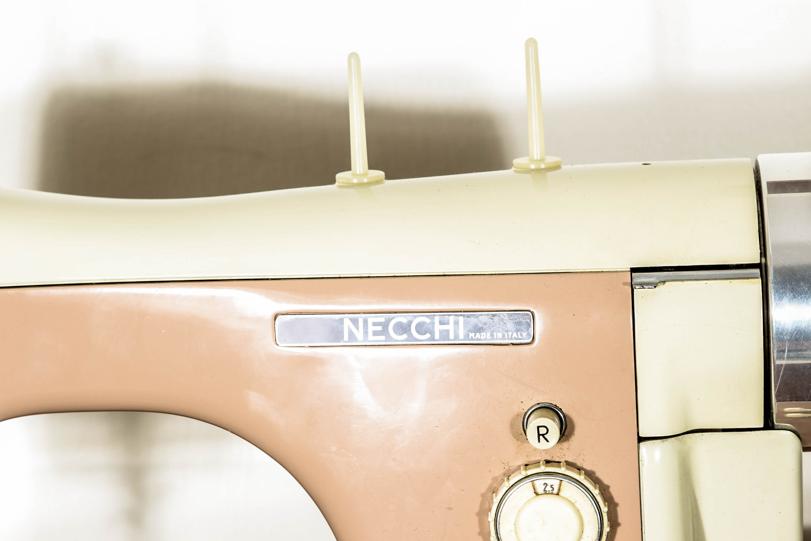 Necchi Sewing Machine, Table, and Chair | EBTH