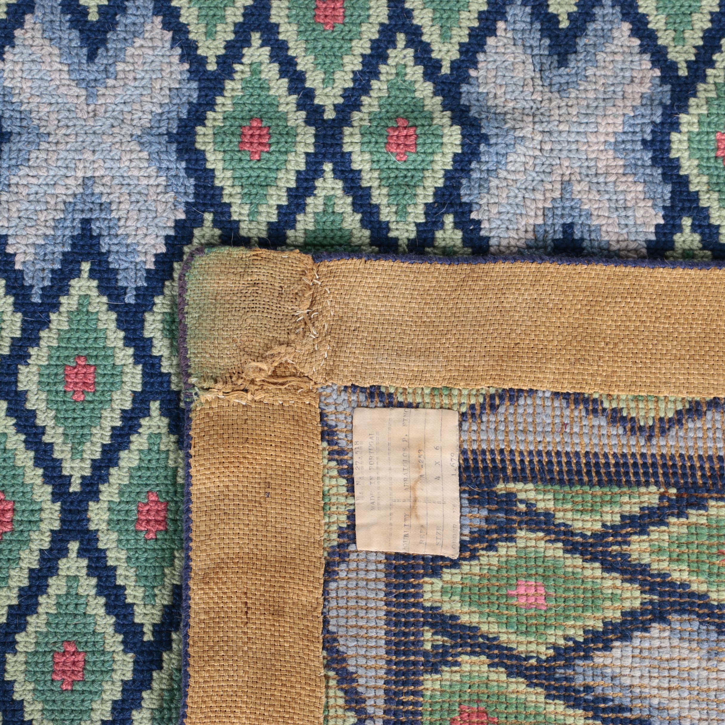 Handwoven Portuguese Arraiolos Area Rug | EBTH