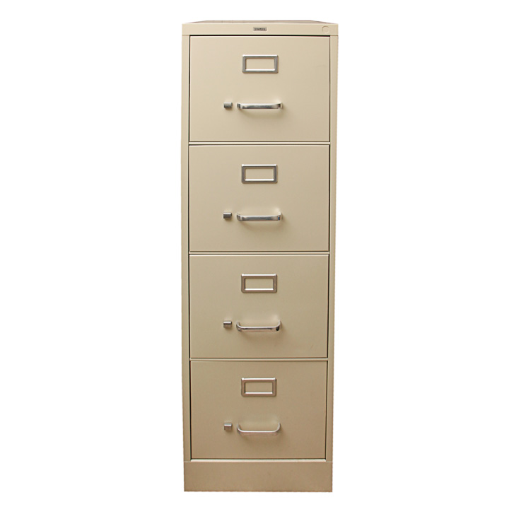 Staples Four Drawer Metal Filing Cabinet | EBTH