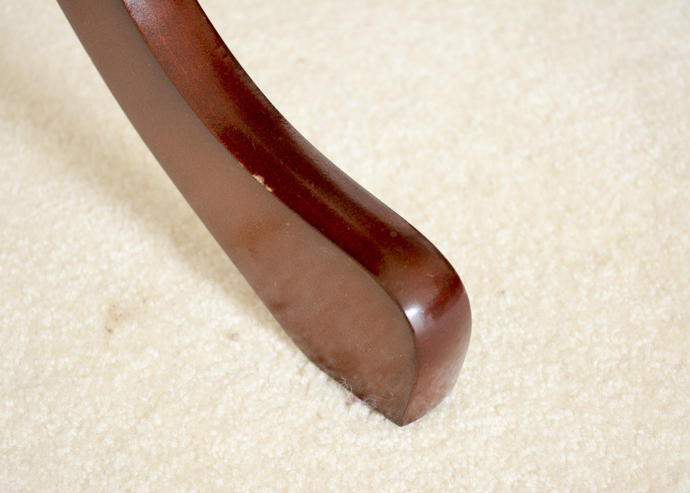 Blue Velour Wingback Chairs by Rowe and Accent Tables | EBTH