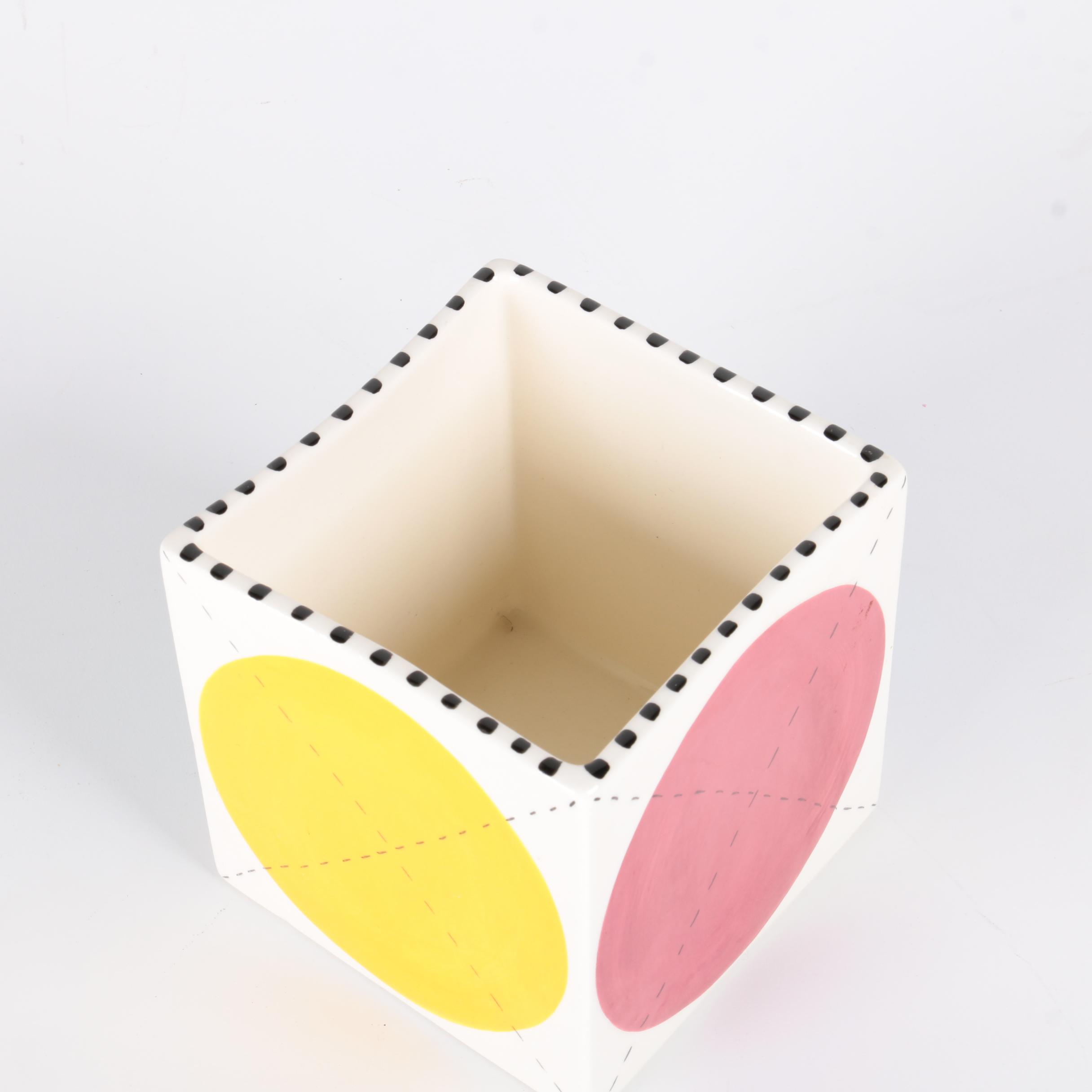 Susan Eslick Signed Post Modern Box Vase | EBTH