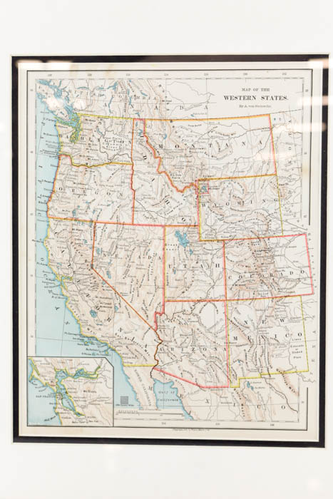 1876 American Map of the Western States After Adolph von Steinwehr | EBTH