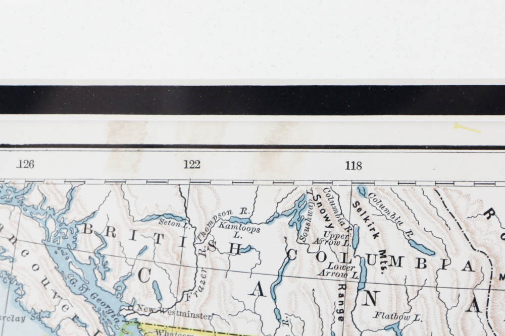 1876 American Map of the Western States After Adolph von Steinwehr | EBTH