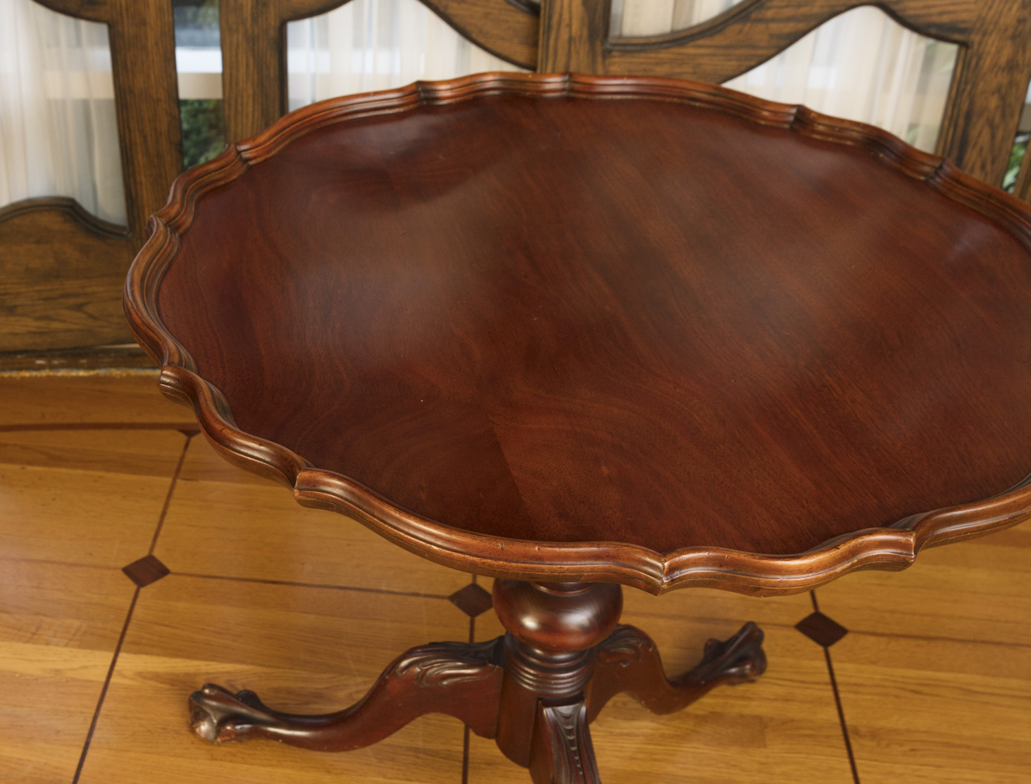 Vintage Pie Crust Side Table | EBTH