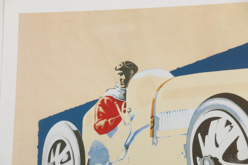 Collection of Reproduction Bugatti Posters After Julius Engelhard | EBTH