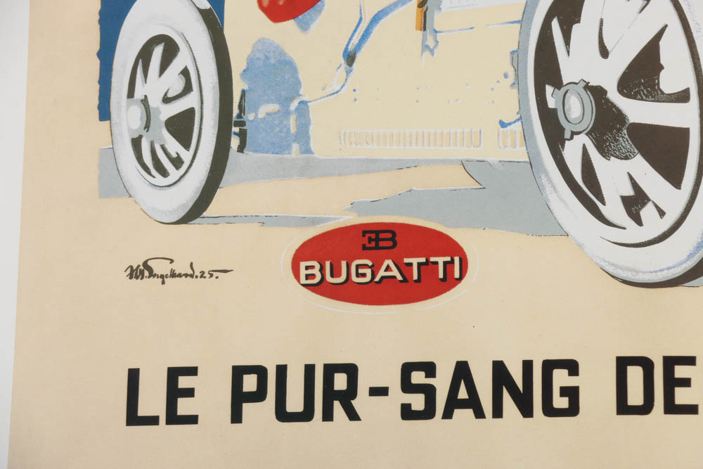 Collection of Reproduction Bugatti Posters After Julius Engelhard | EBTH