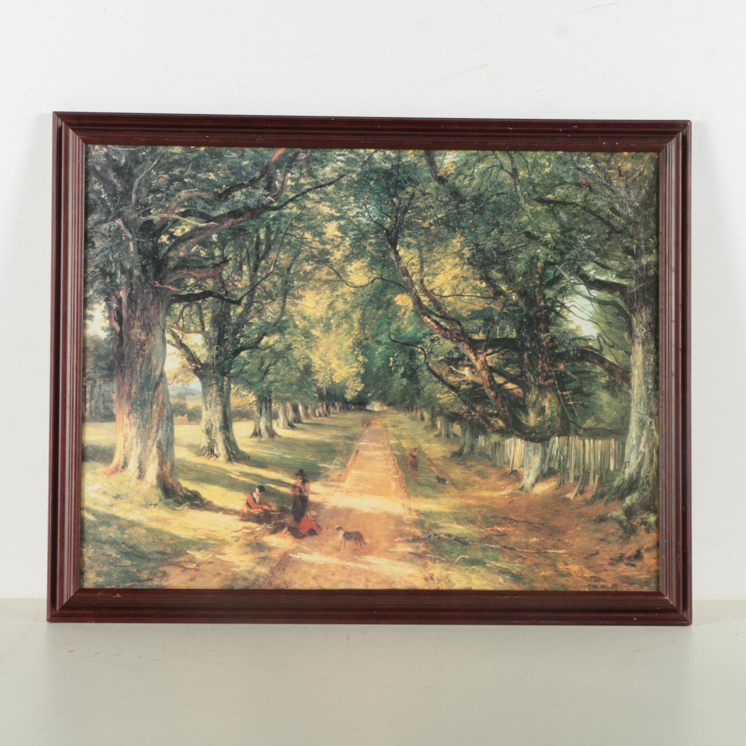 Offset Lithograph After Frederick Richard Lee "Shobrooke Park, Crediton ...