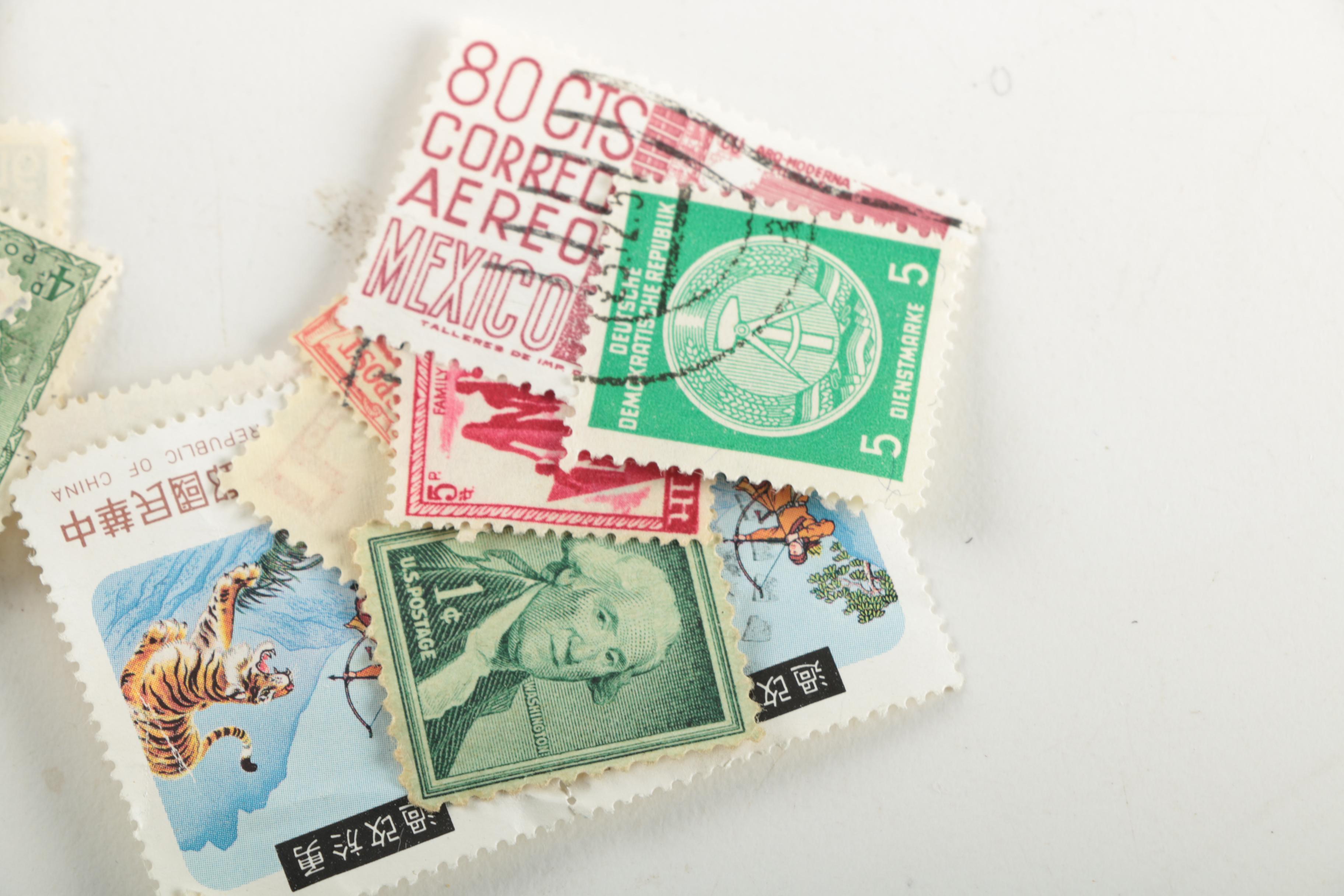 Collection of US and International Stamps | EBTH