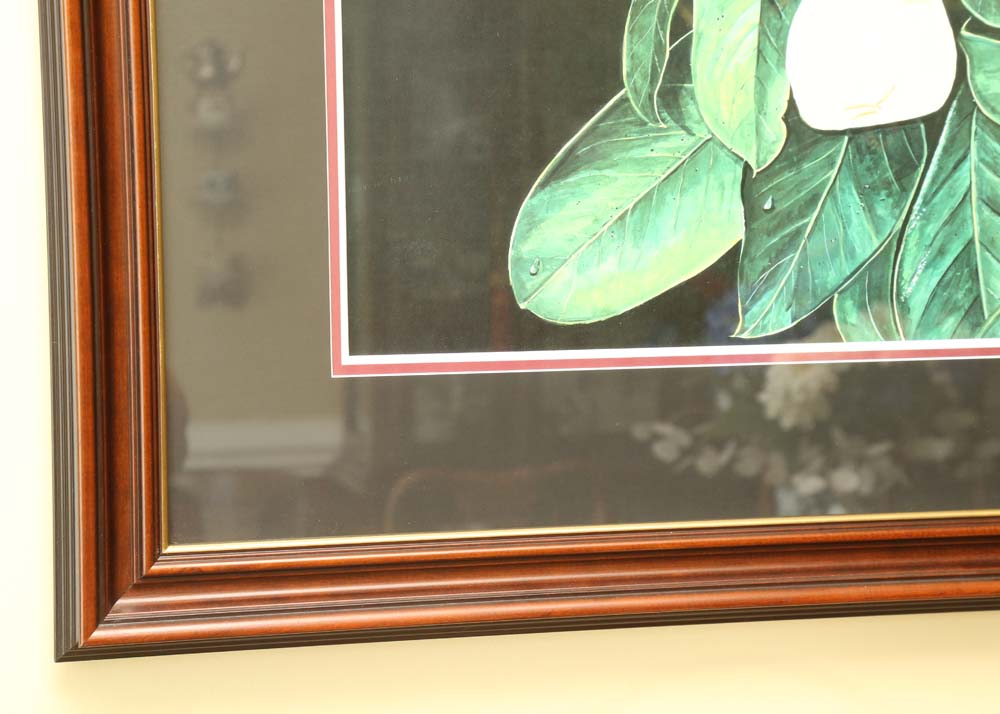 Gordon Wheeler Limited Edition Offset Lithograph on Paper of Magnolia ...