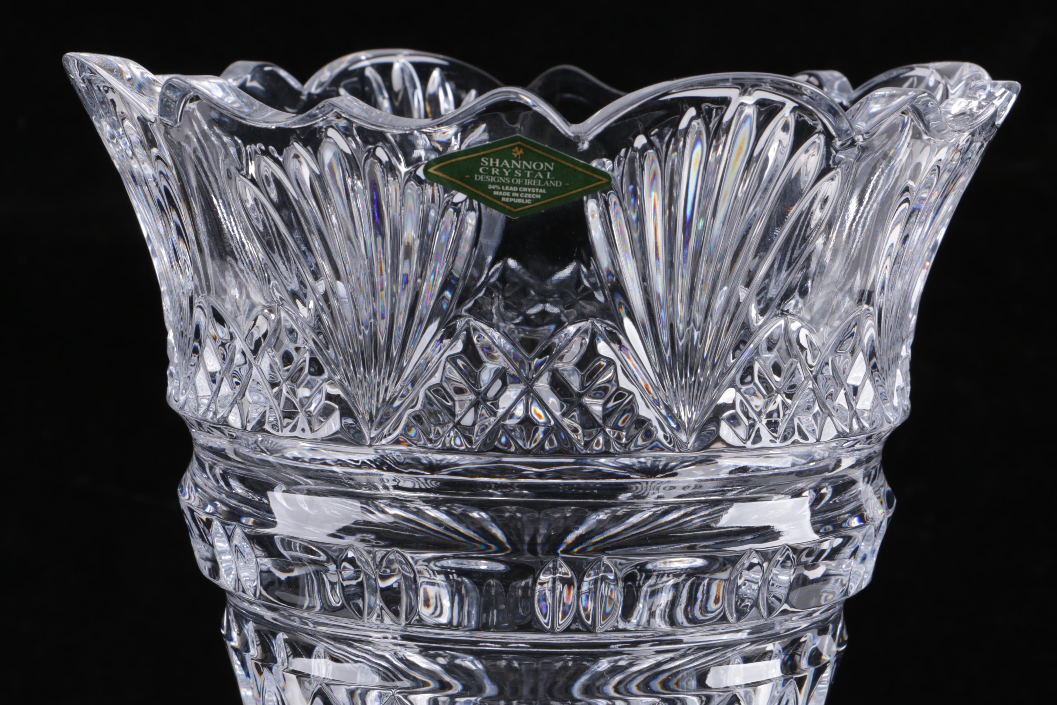 Shannon Crystal "Designs of Ireland" Lead Crystal Vase | EBTH