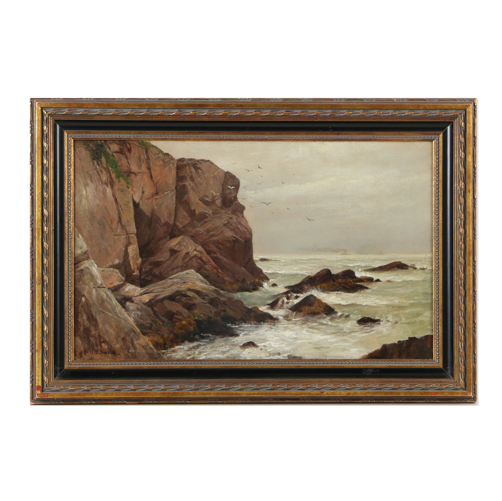 James Brade Sword Oil Painting on Canvas of a Coastal Landscape | EBTH