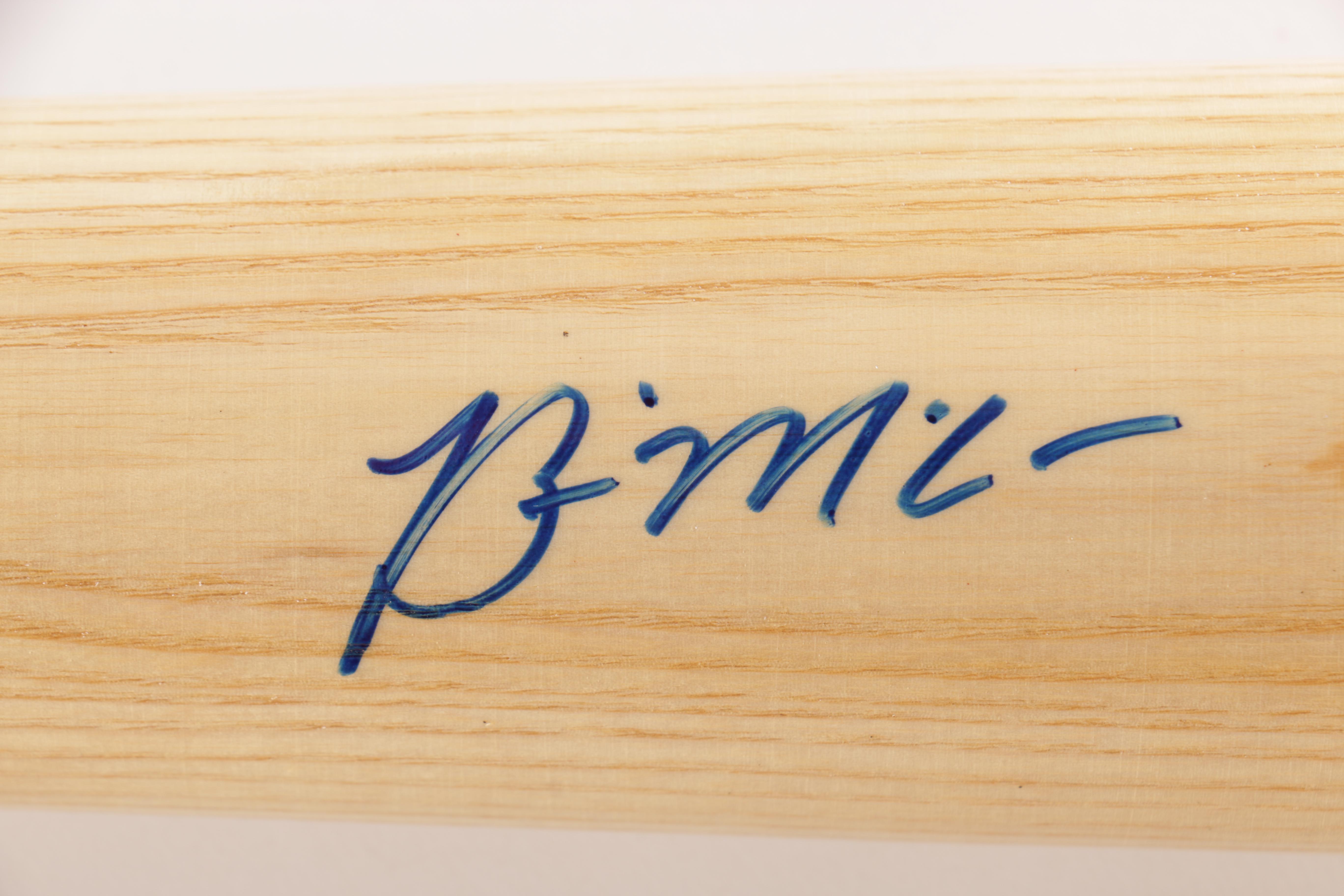 Signed Brian McCann Wooden Baseball Bat | EBTH