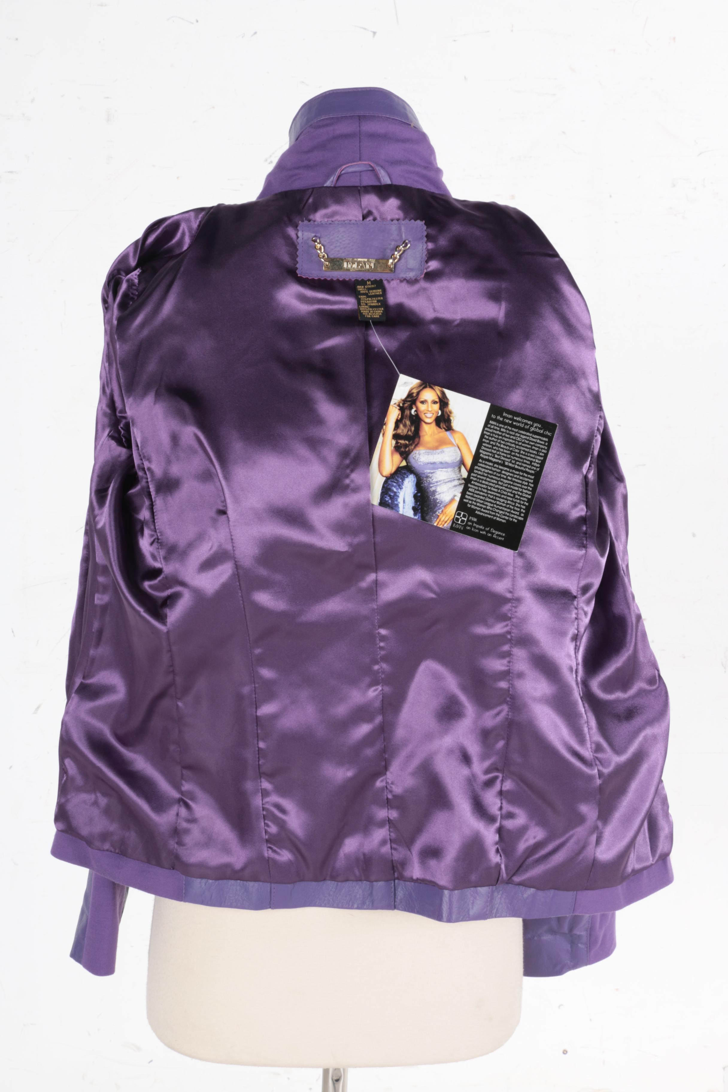 Iman Platinum Collection Leather Jacket | EBTH