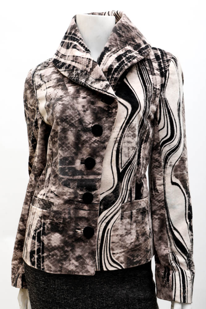 Women's "Rodika Zanian" Gray Velvet Jacket and "Mossimo" Pencil Skirt ...