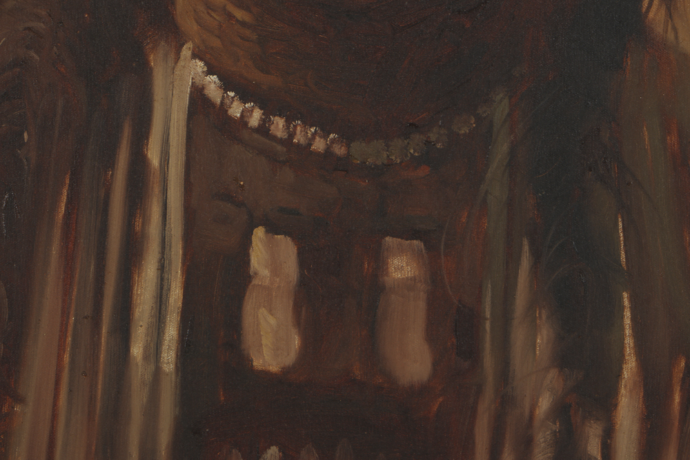 Jorge Tarallo Oil Painting on Canvas Portrait of a Native American | EBTH