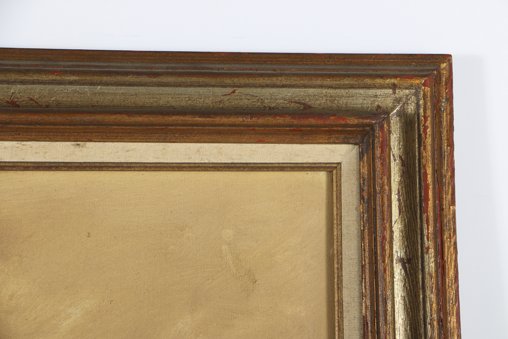 Jorge Tarallo Oil Painting on Canvas Portrait of a Native American | EBTH