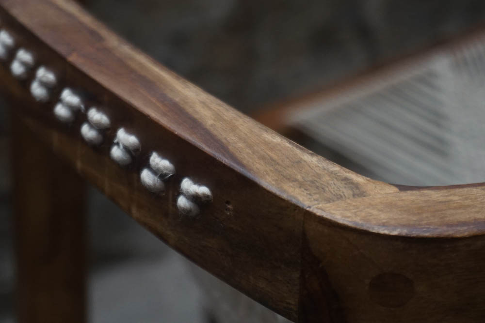 Danish Modern String Chair and Ottoman | EBTH