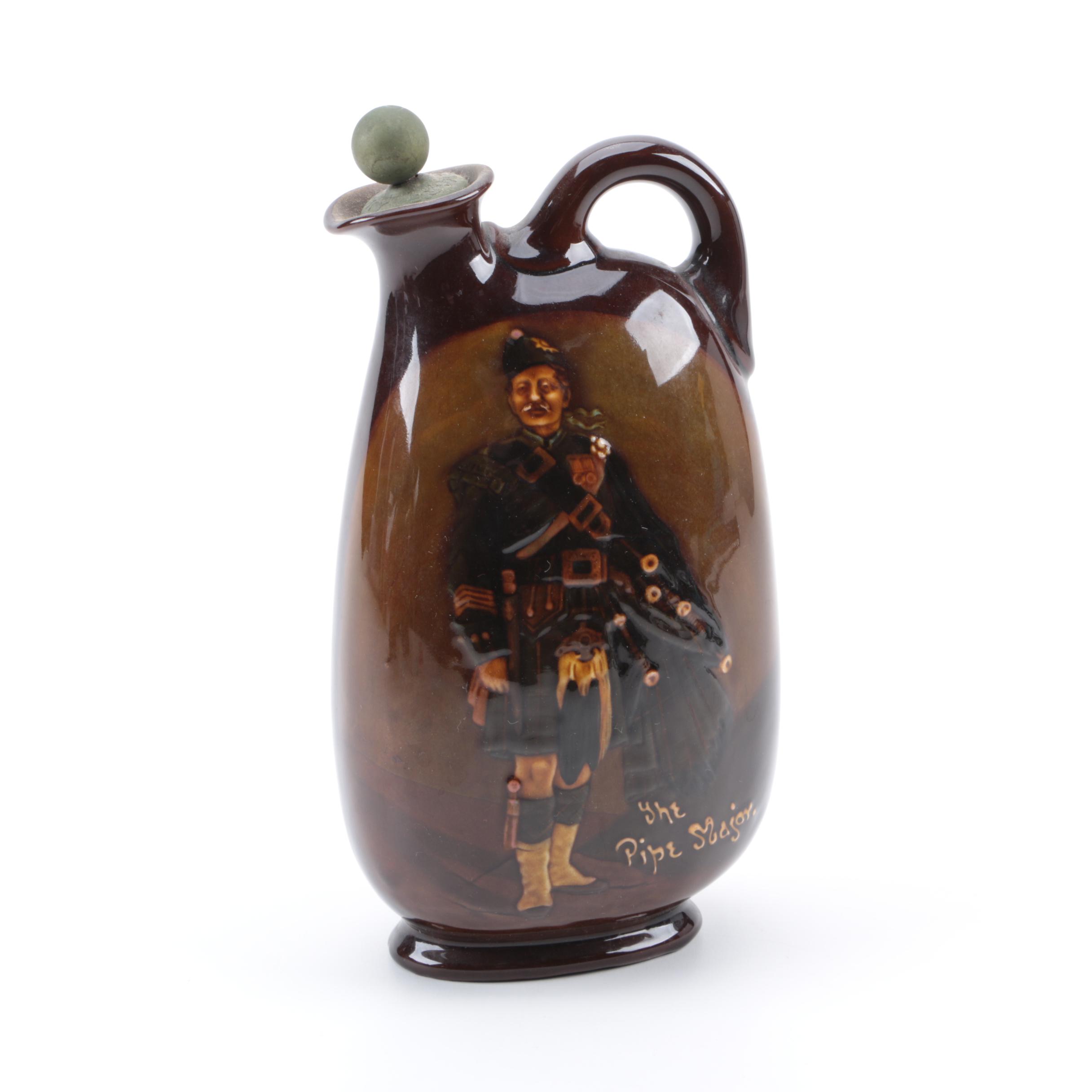 Royal Doulton Dewar's Whiskey "The Pipe Major" Flask | EBTH