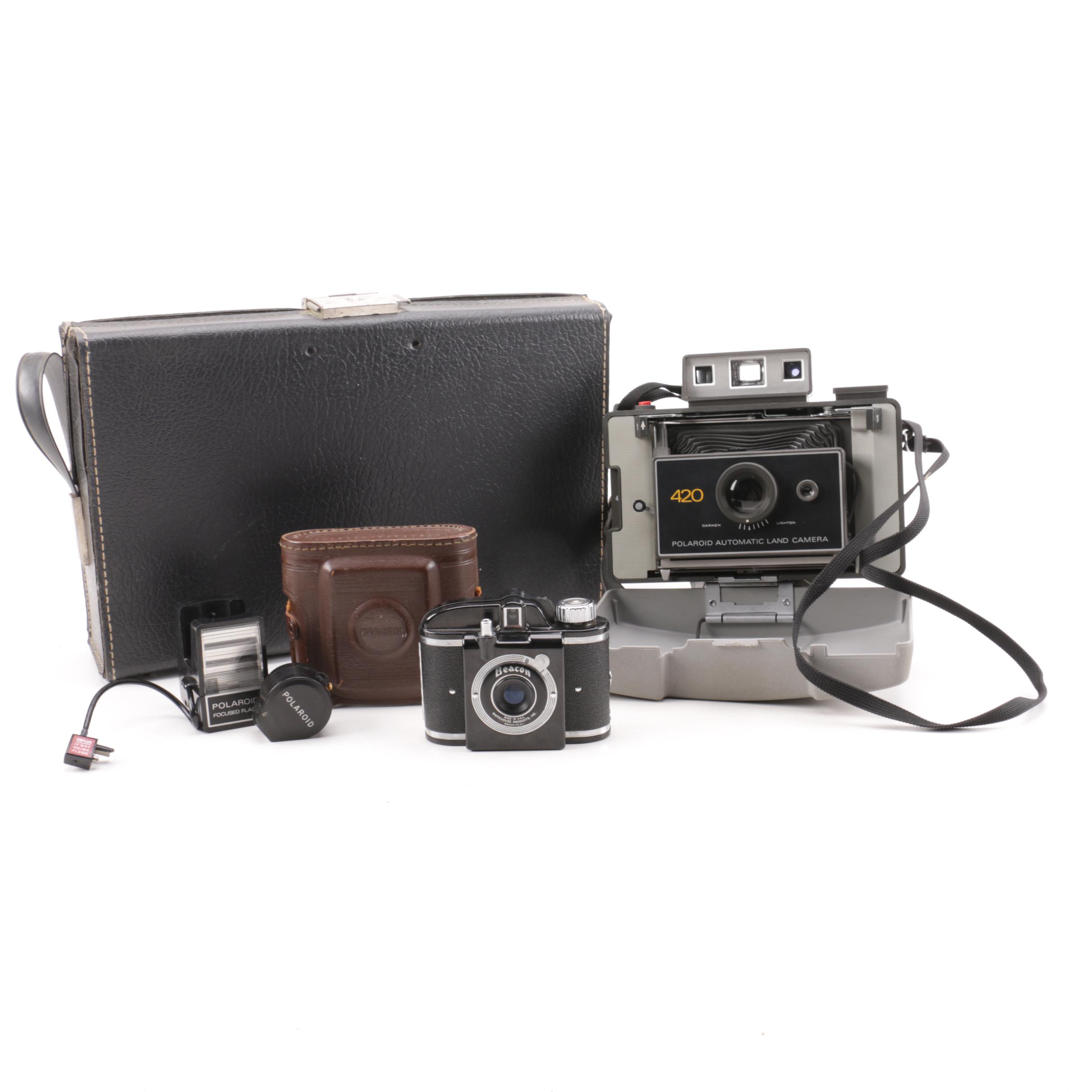 Vintage Polaroid and Beacon Cameras | EBTH