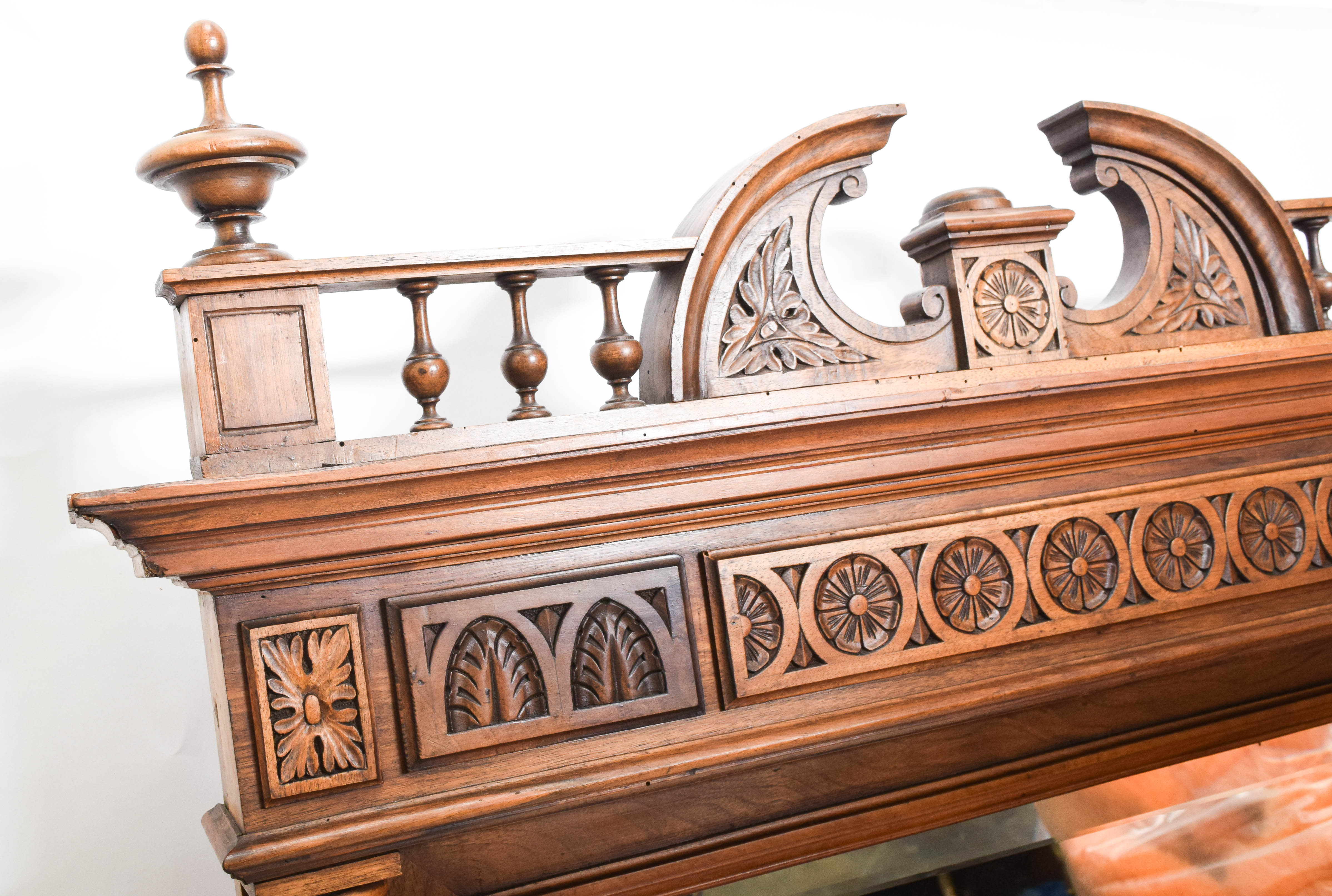 Carved Wood Framed Mirror | EBTH