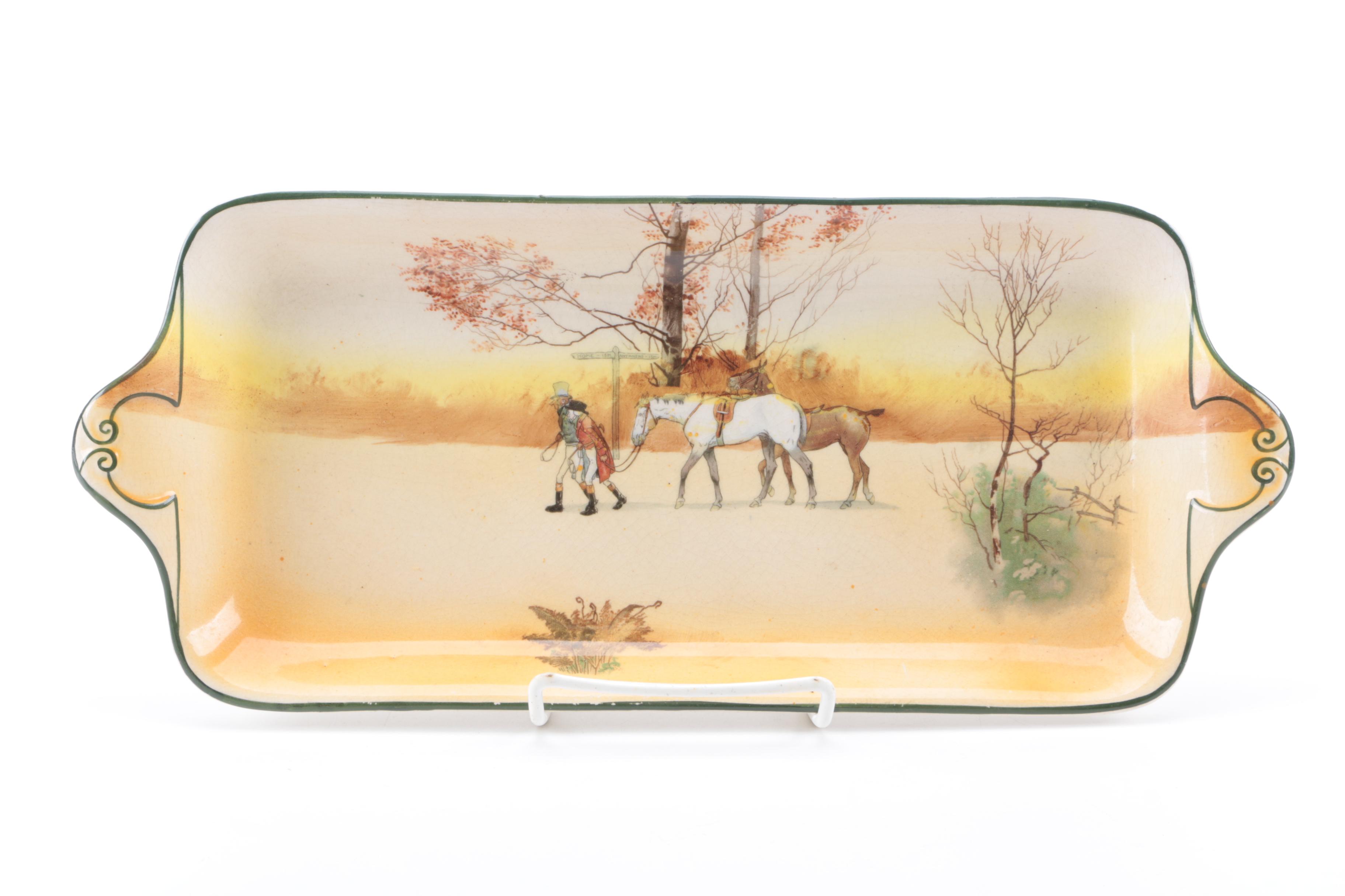 Royal Doulton Hunting Scene Sandwich Trays | EBTH