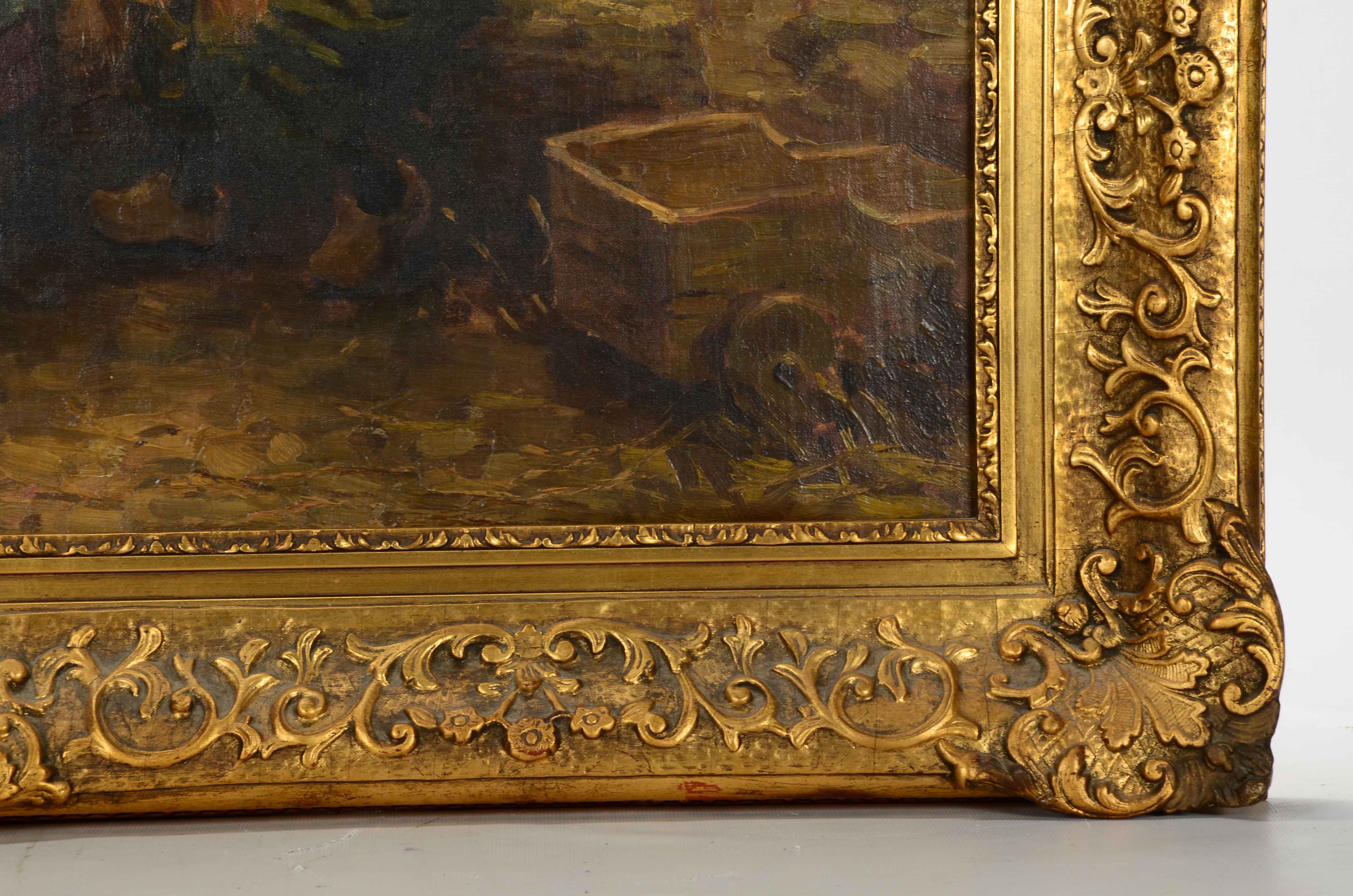 F.G. Grust Original Early-20th Century Oil Painting on Canvas | EBTH