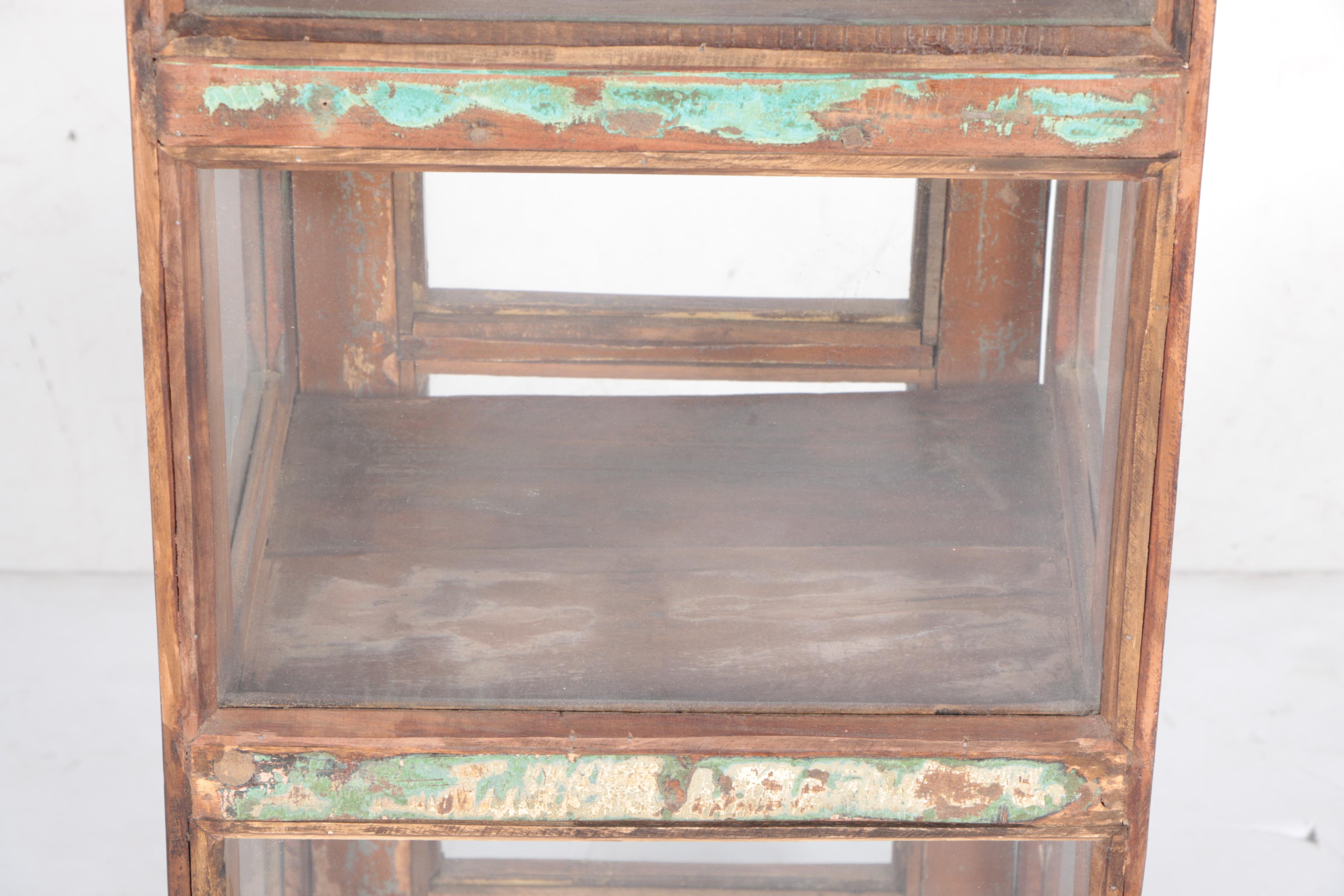 Vintage Rustic Display Cabinet | EBTH