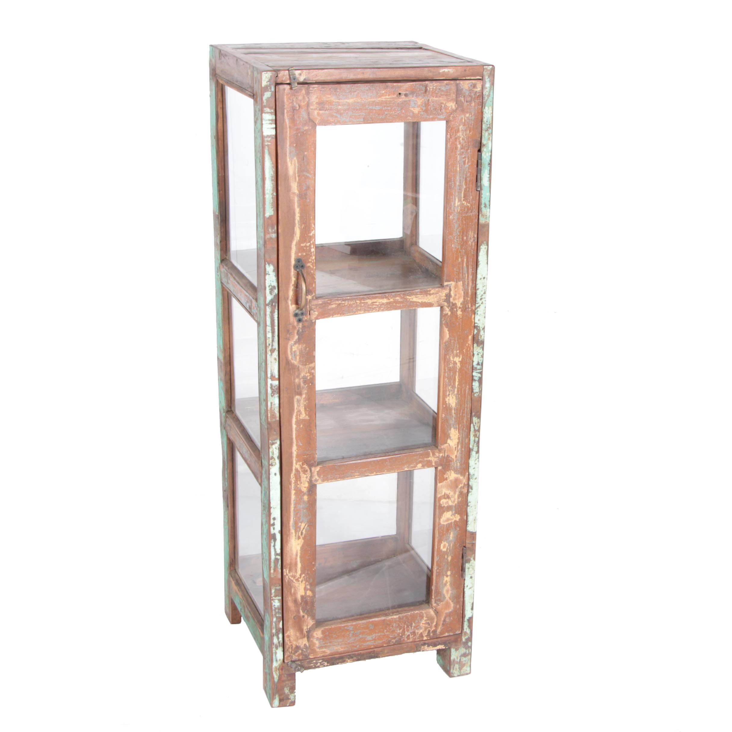 Vintage Rustic Display Cabinet | EBTH