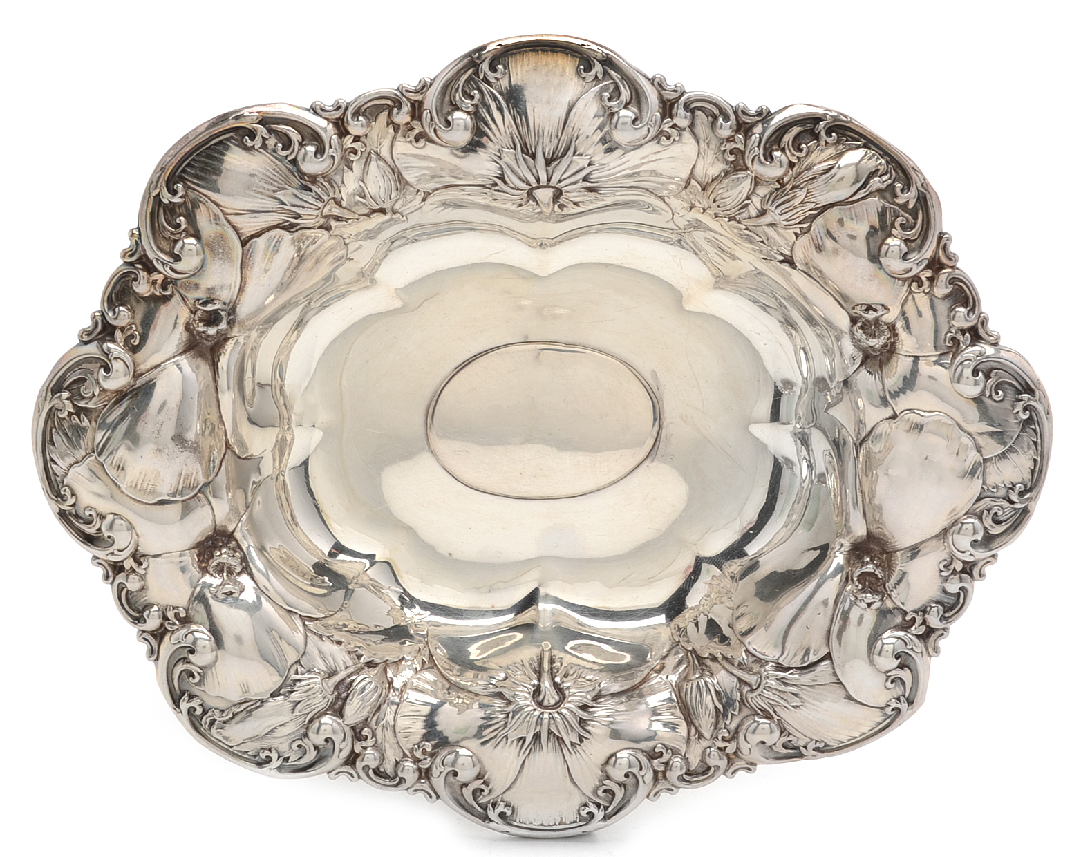 Pair of Vintage Whiting Mfg. (1866-1926) Sterling Silver Pansy Dishes ...