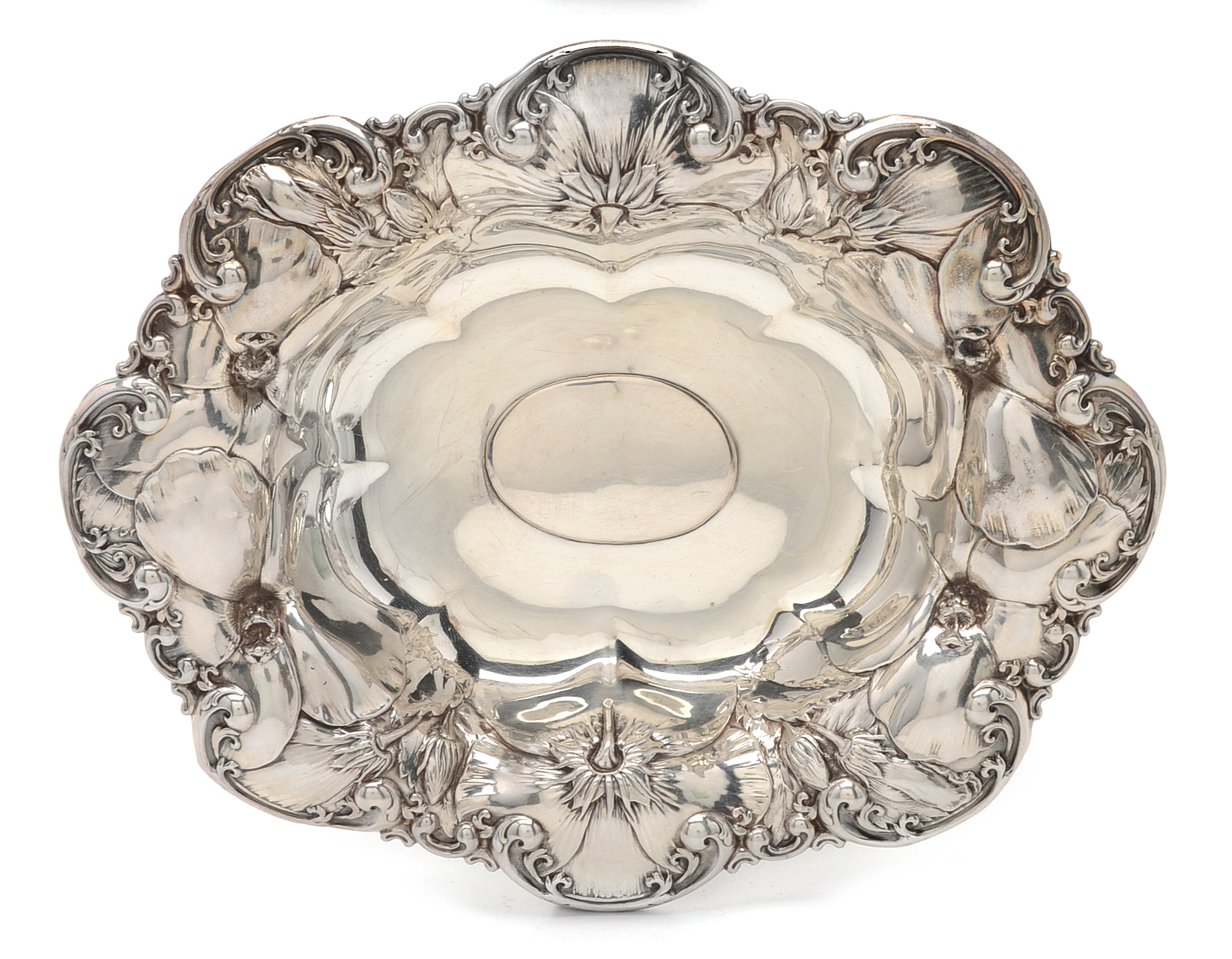 Pair of Vintage Whiting Mfg. (1866-1926) Sterling Silver Pansy Dishes ...