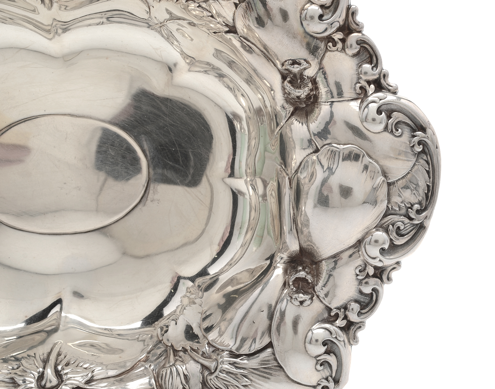 Pair of Vintage Whiting Mfg. (1866-1926) Sterling Silver Pansy Dishes ...