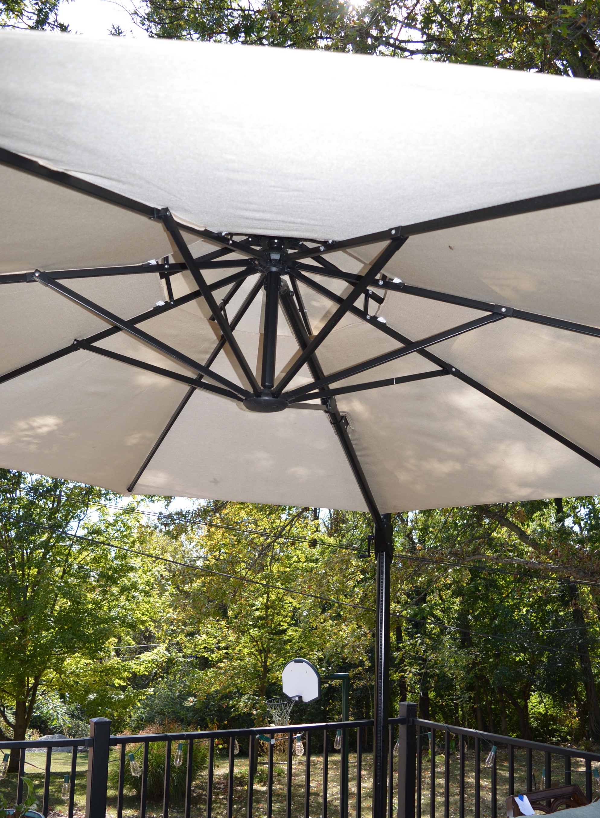 10' Retractable Patio Umbrella | EBTH