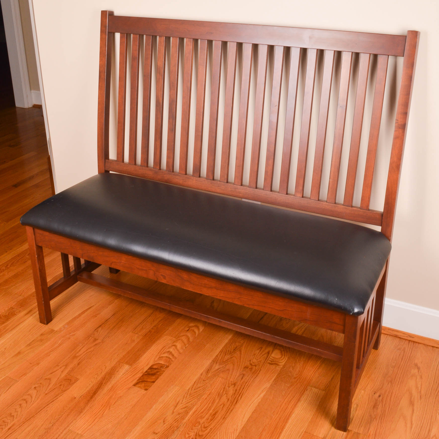 Amish Handcrafted High-Back Bench | EBTH