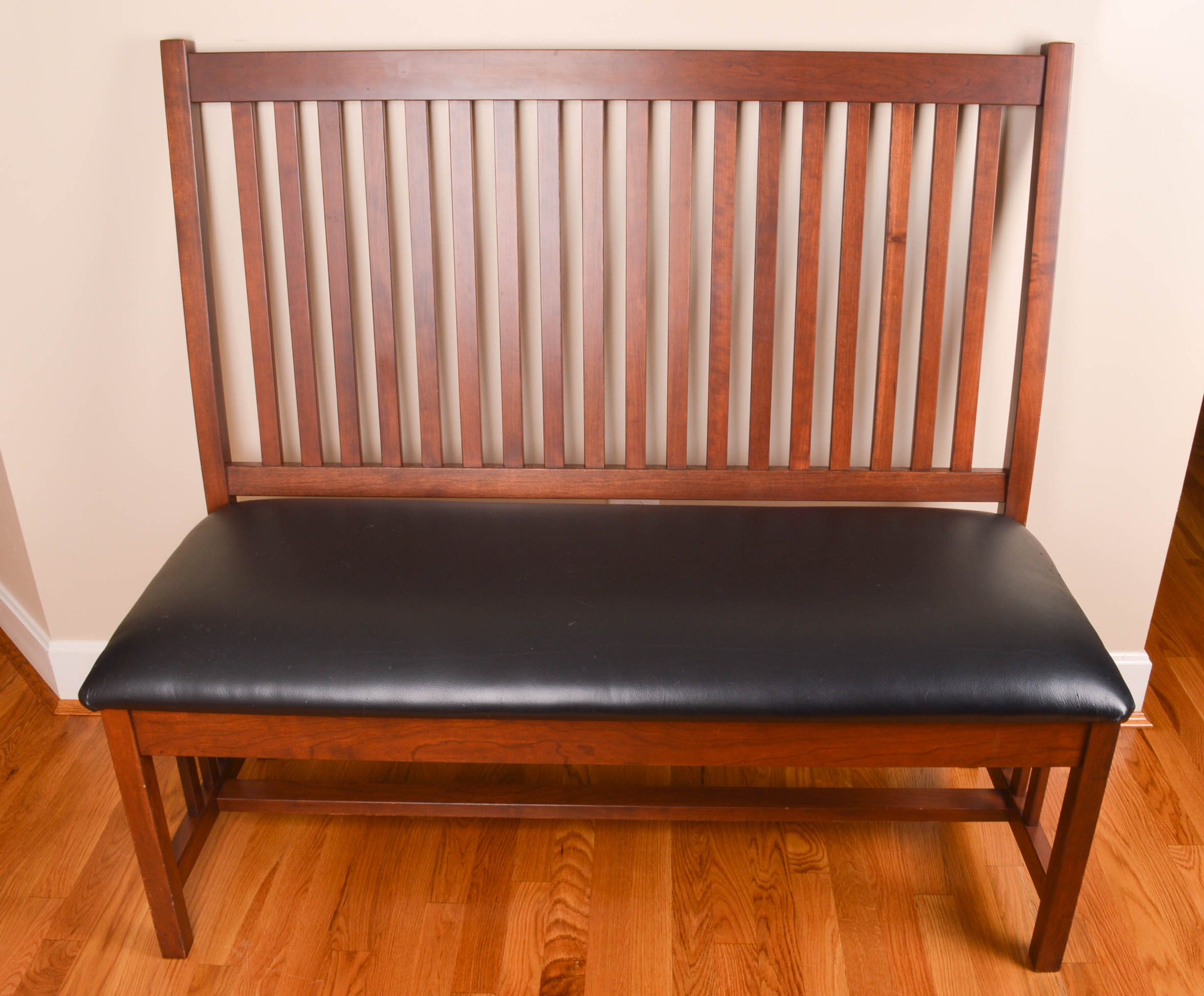 Amish Handcrafted High-Back Bench | EBTH