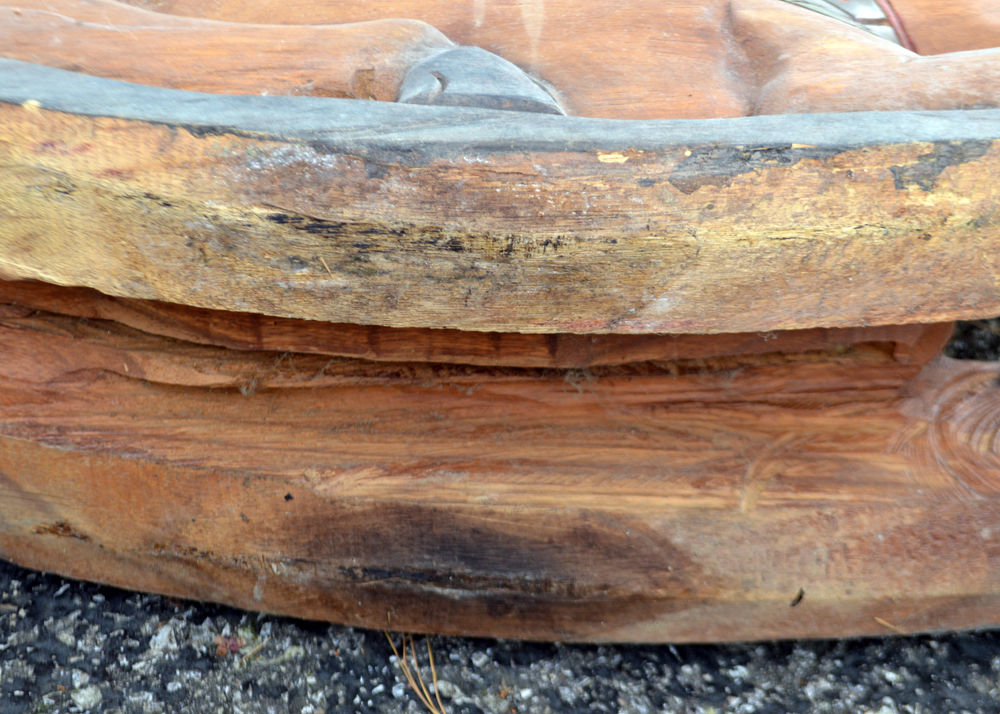 Hand Crafted Wood Rocking Pig | EBTH