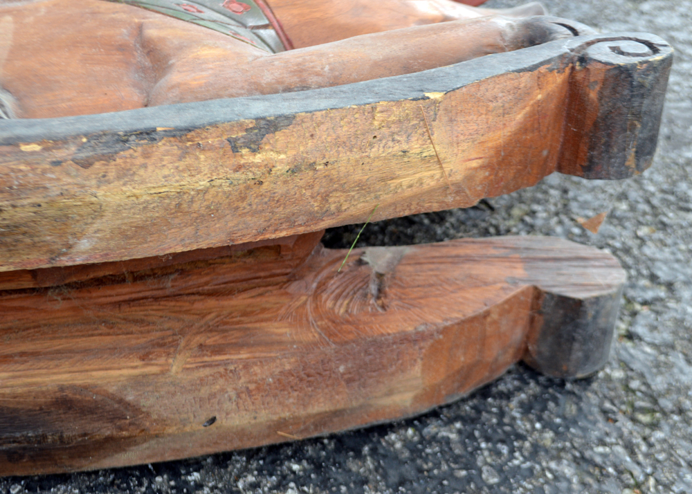 Hand Crafted Wood Rocking Pig | EBTH