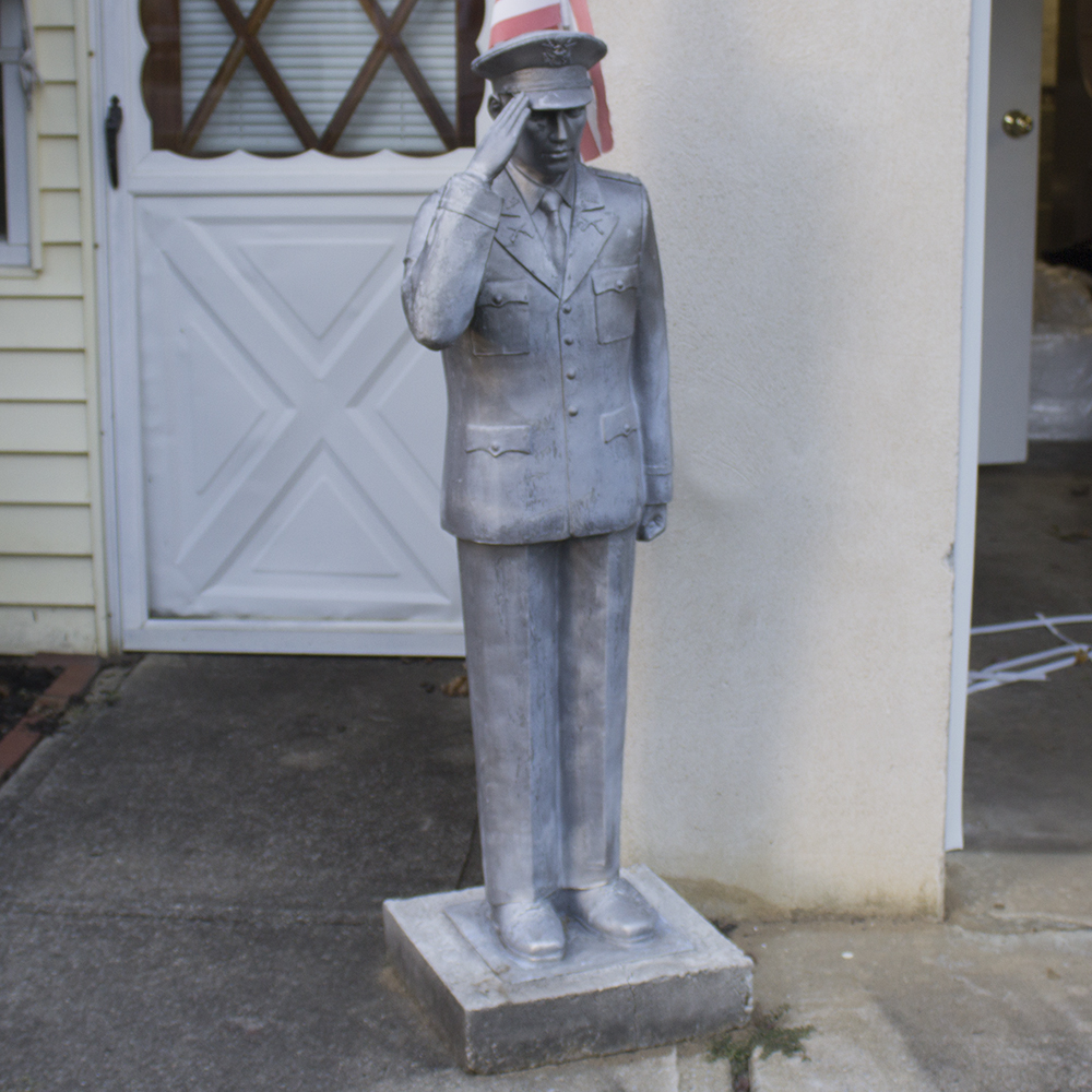 Saluting Soldier Statue | EBTH