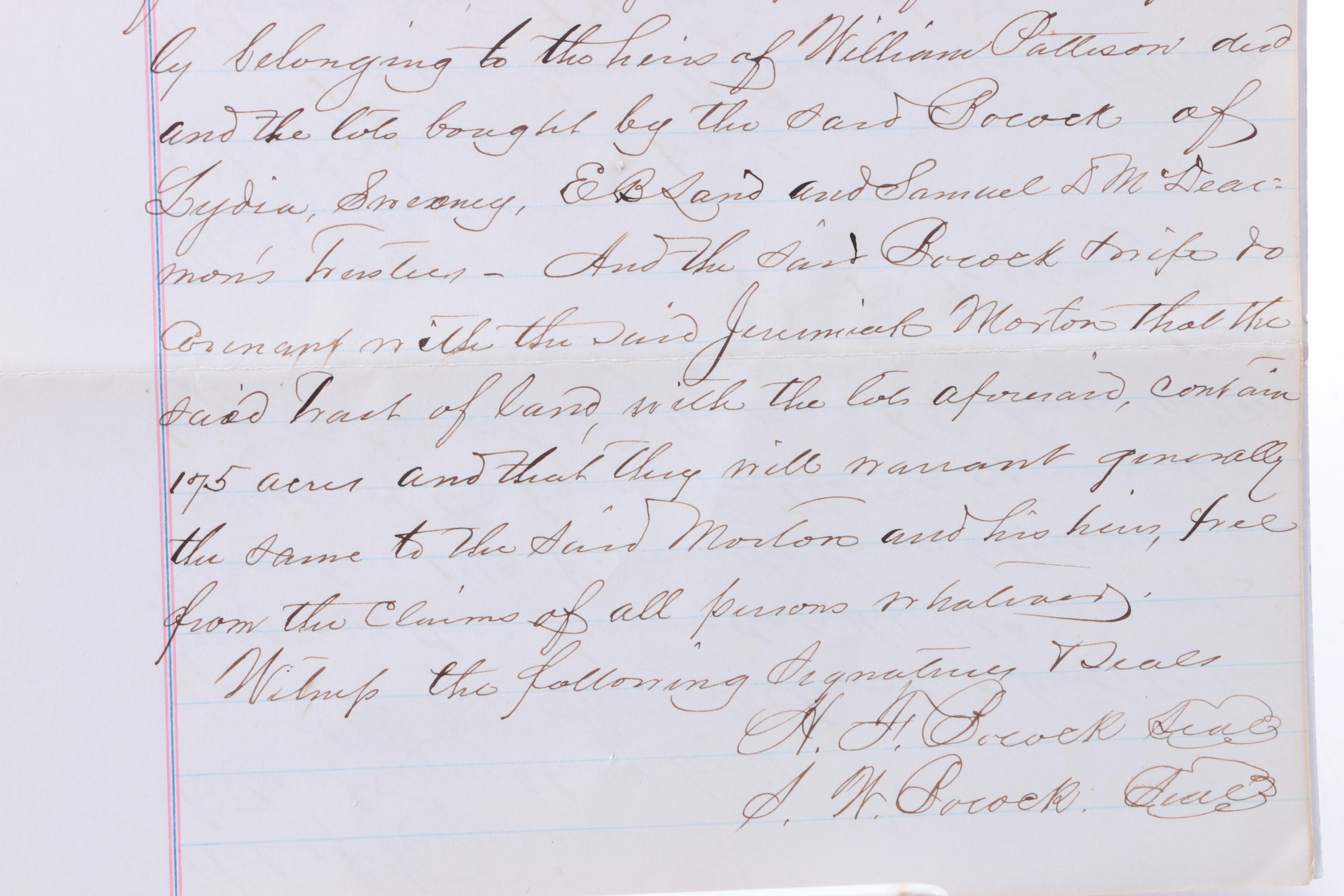 United States Civil War Era Land Deed From Virginia | EBTH