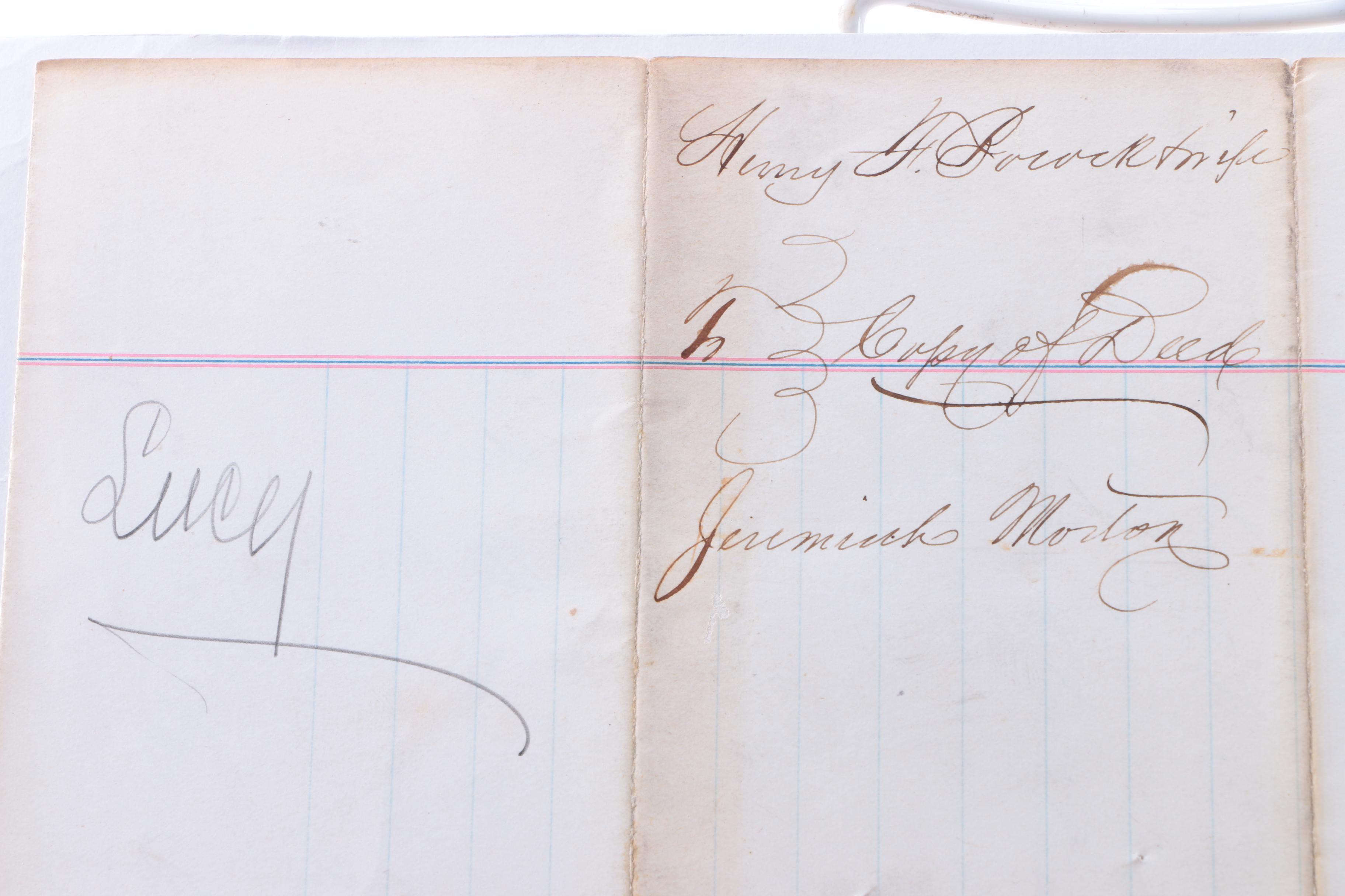 United States Civil War Era Land Deed From Virginia | EBTH