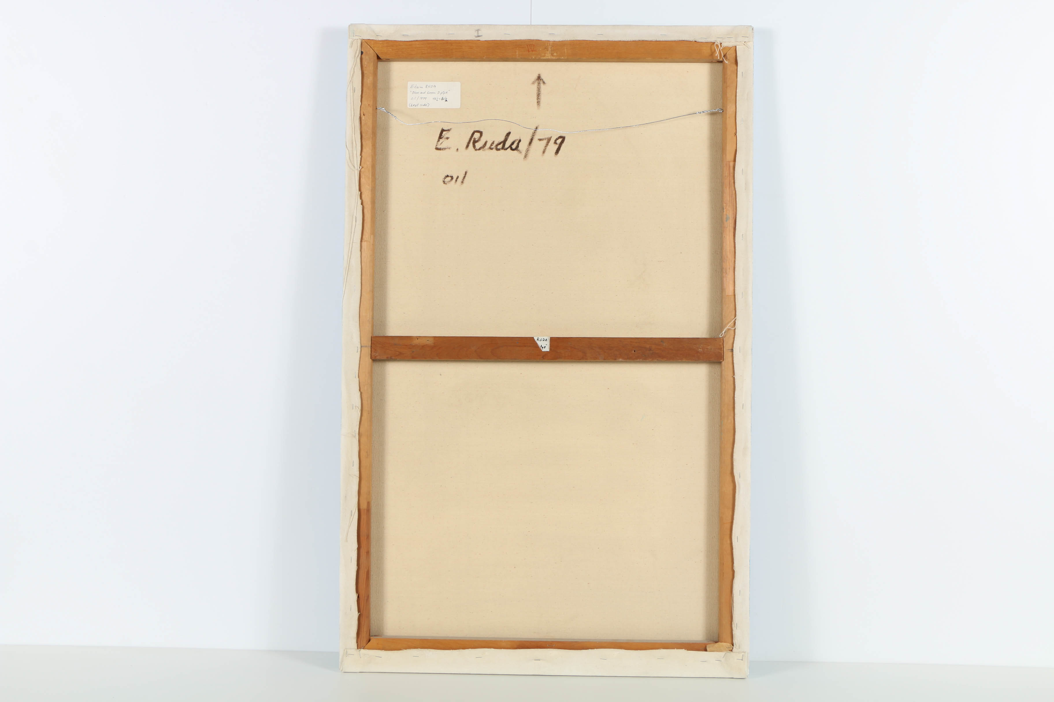 Edwin Ruda Oil Painting "Blue and Green Diptych" | EBTH