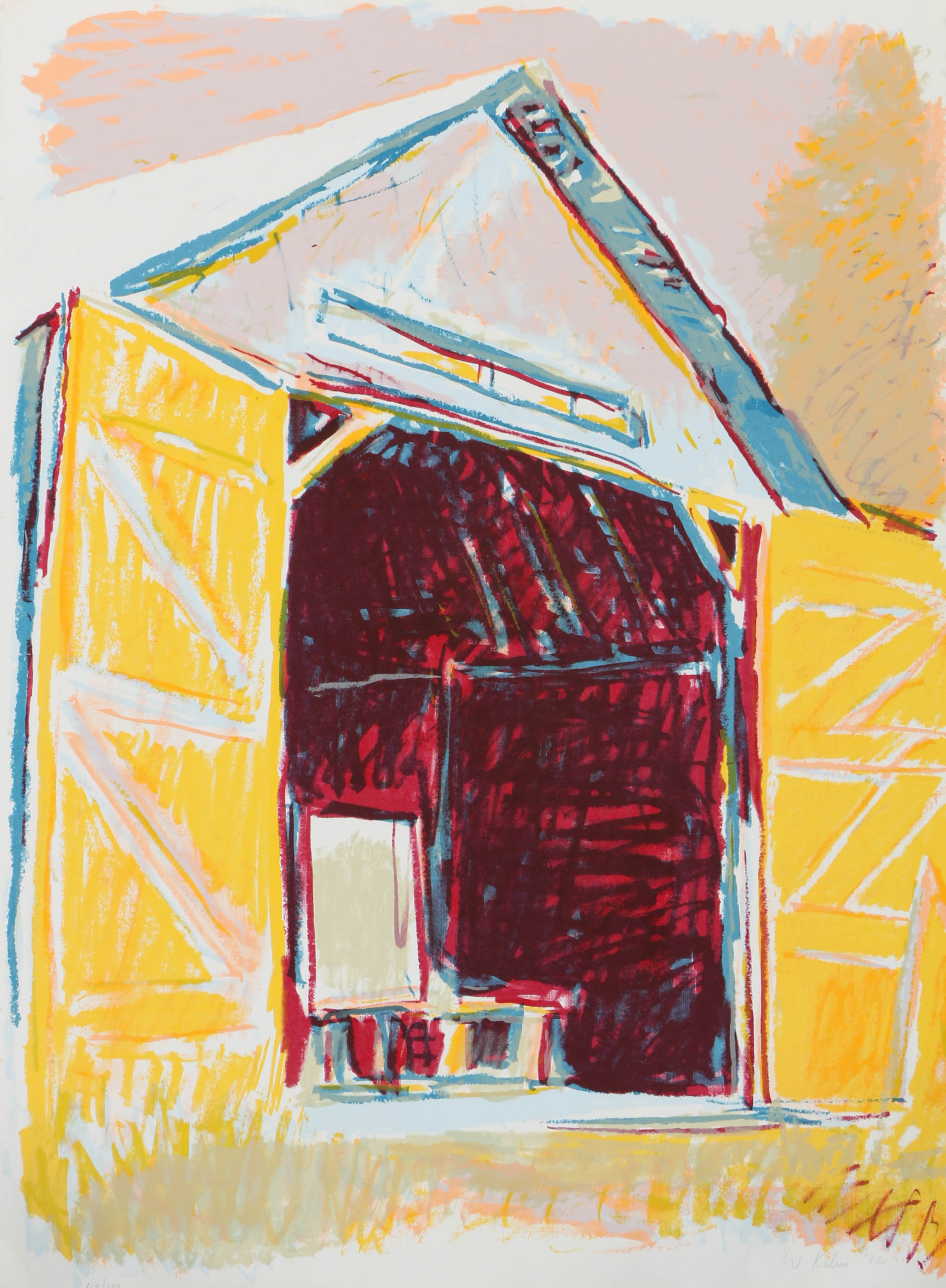 Wolf Kahn Limited Edition Serigraph "New Barn Doors" | EBTH