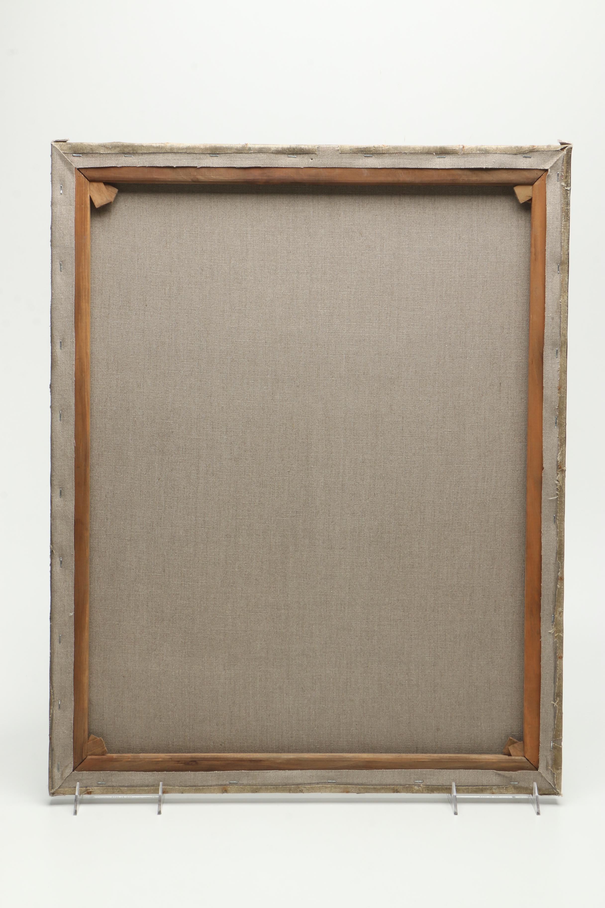 George Collie Oil Painting on Canvas "Girl With Stuffed Animal" | EBTH