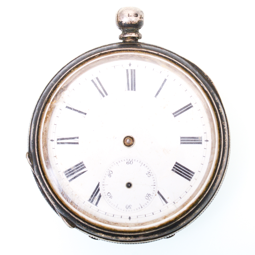 Antique Circa 1885 Billodes Sterling Silver Pocket Watch | EBTH