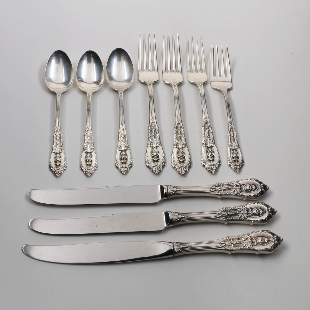 Wallace "Rose Point" Sterling Silver Flatware | EBTH