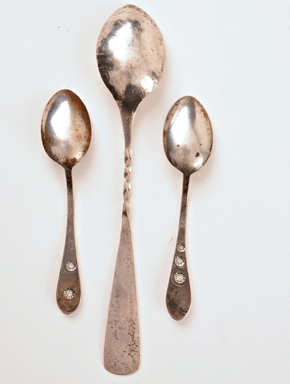 Three Native American Made 800 Silver Spoons | EBTH
