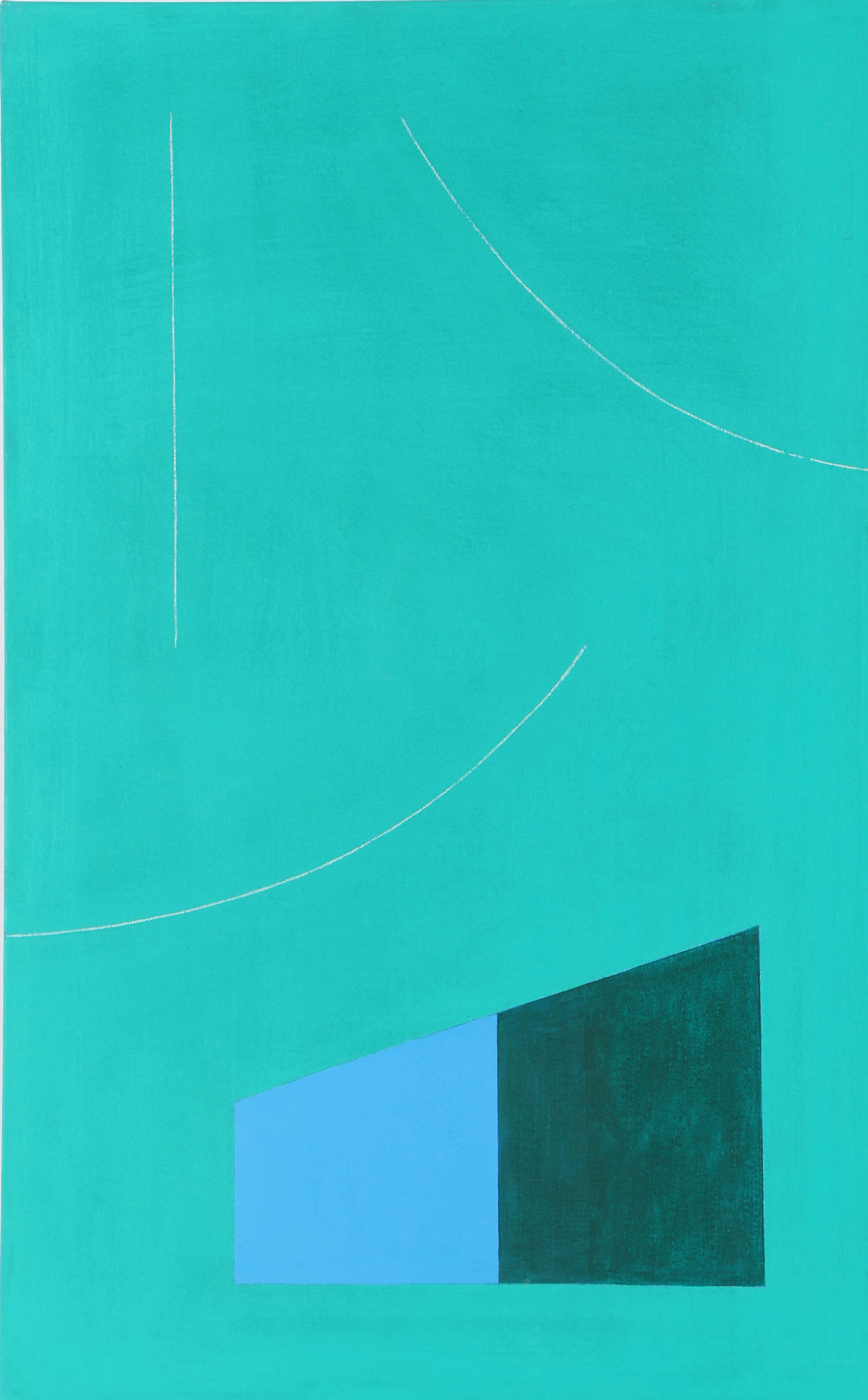 Edwin Ruda Oil Painting "Blue and Green Diptych" | EBTH
