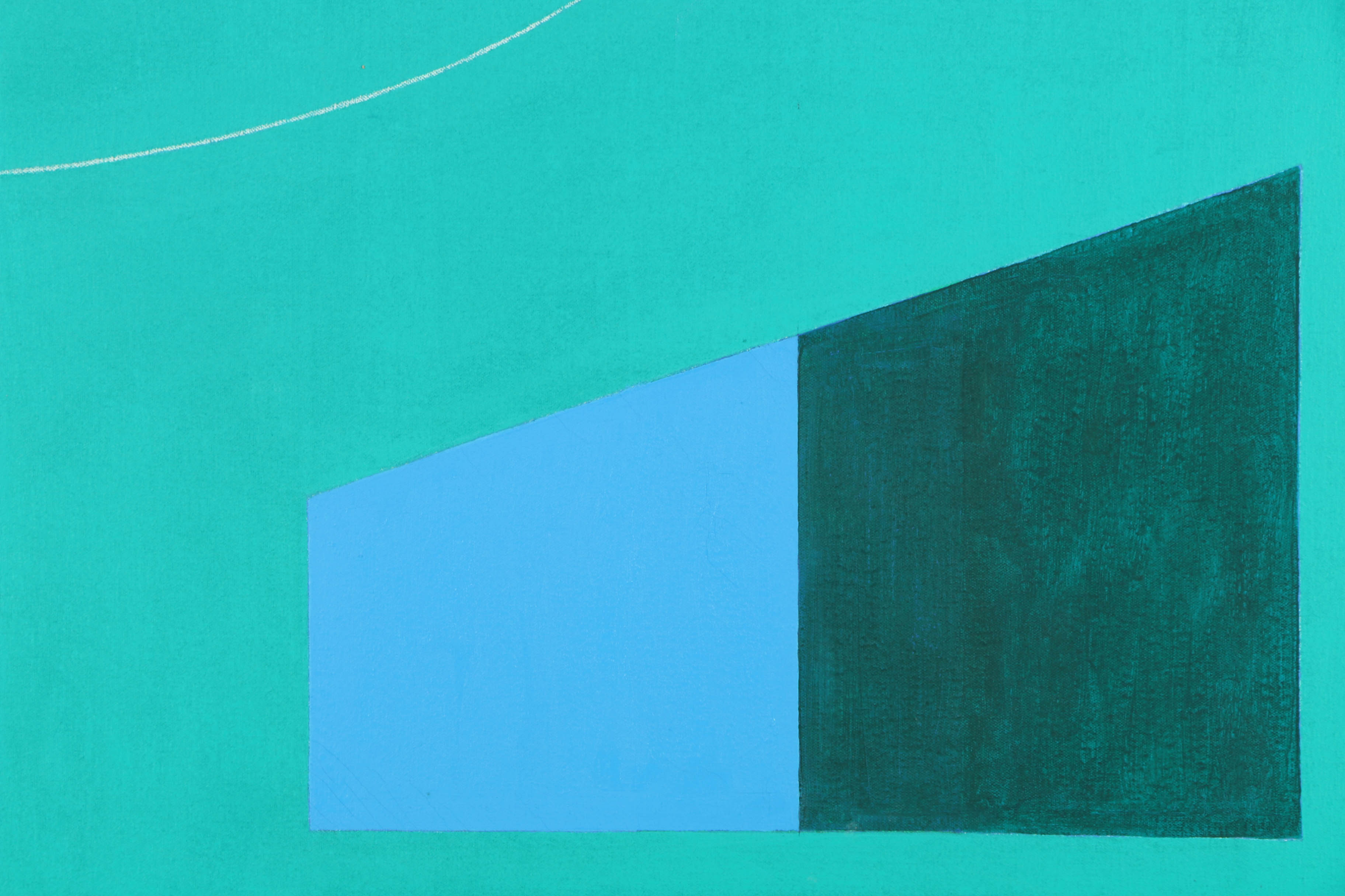 Edwin Ruda Oil Painting "Blue and Green Diptych" | EBTH