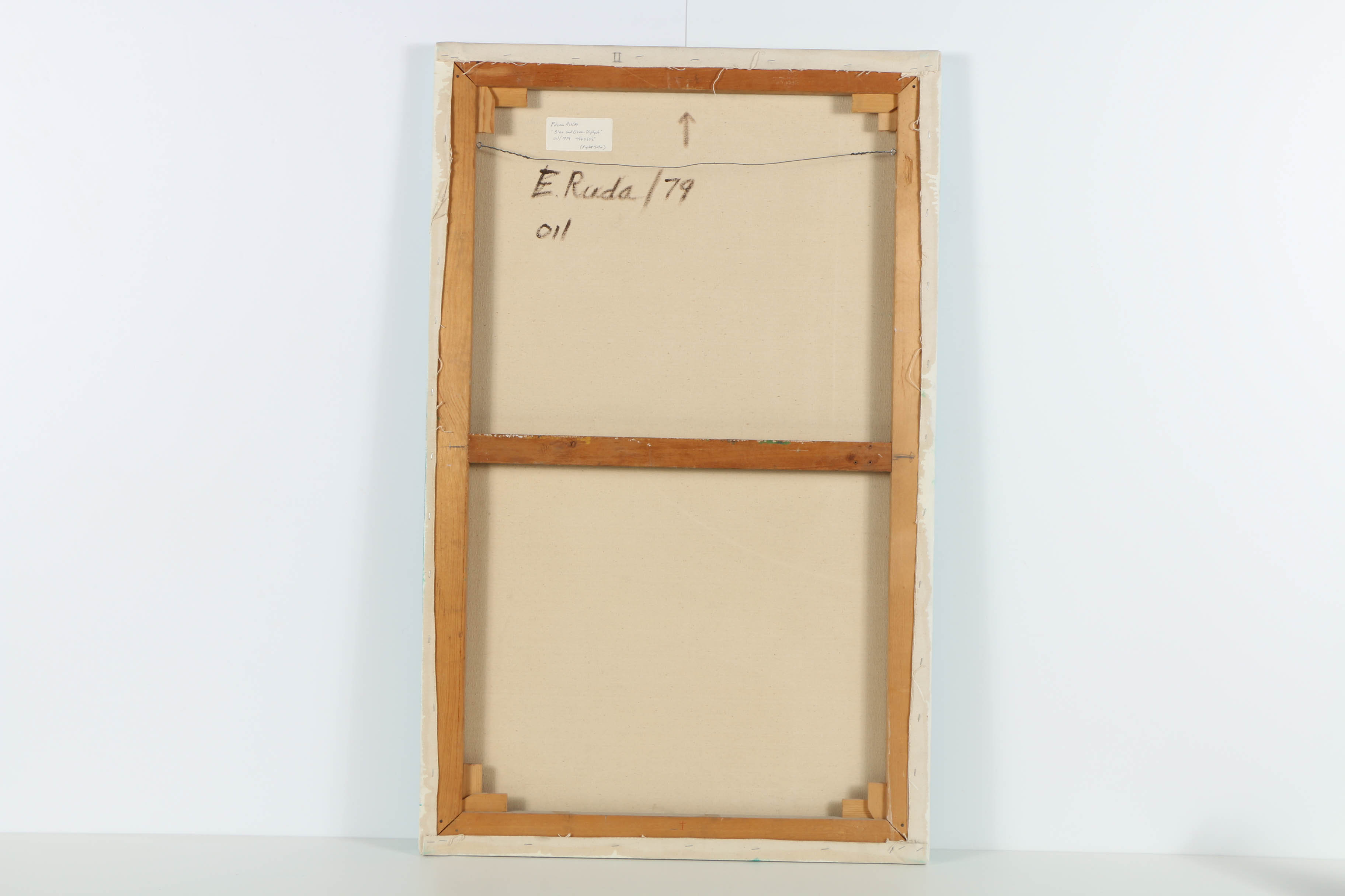 Edwin Ruda Oil Painting "Blue and Green Diptych" | EBTH